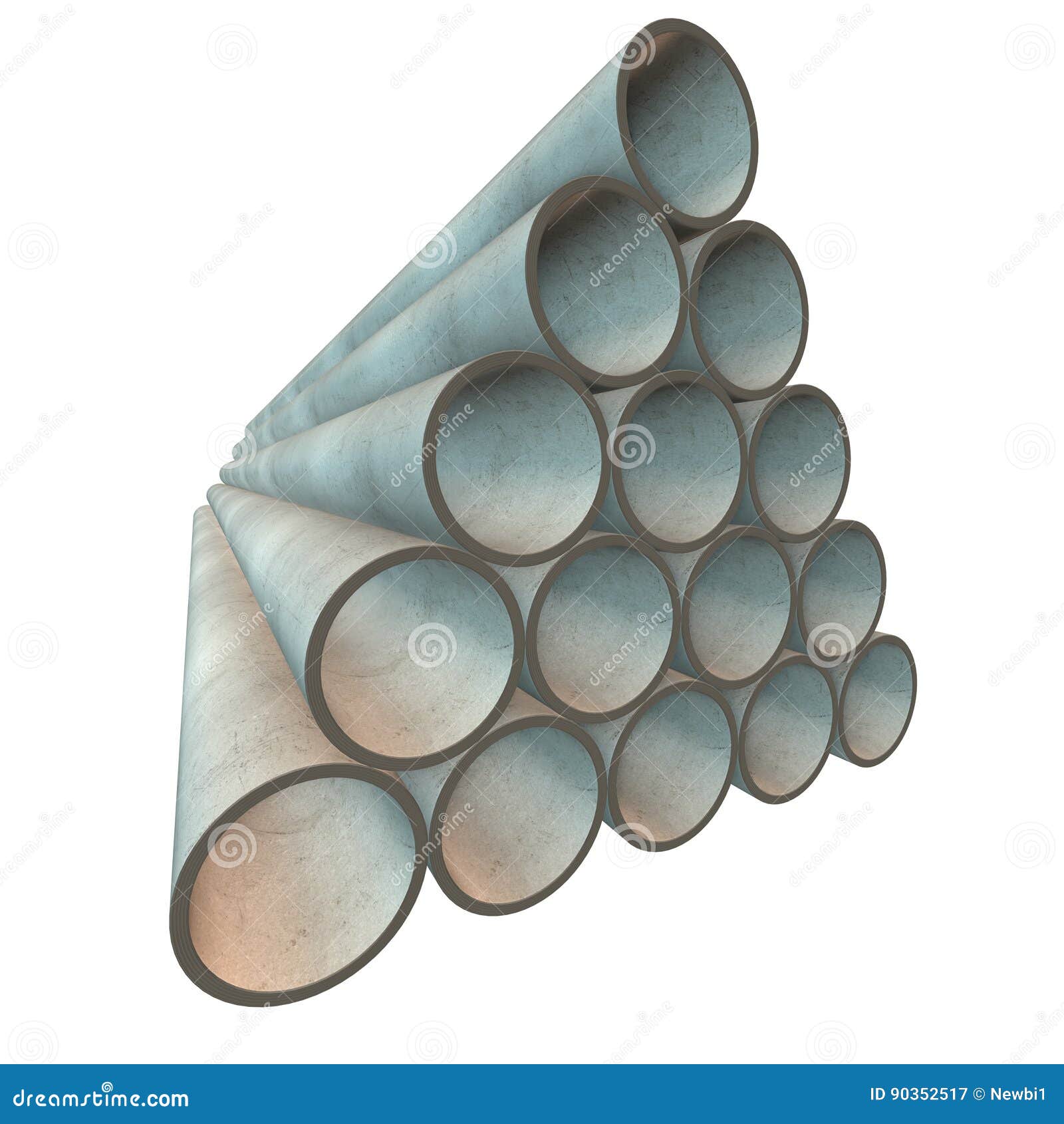 Stack of plastic pipes. stock illustration. Illustration of ...