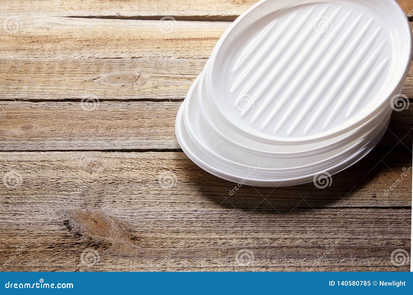 Stack of Plastic Plates stock image. Image of pile, plates - 140580785