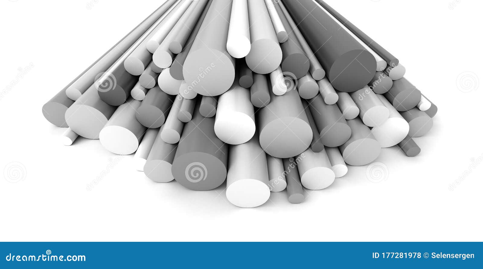 Stack of Plastic rods stock illustration. Illustration of tube - 177281978