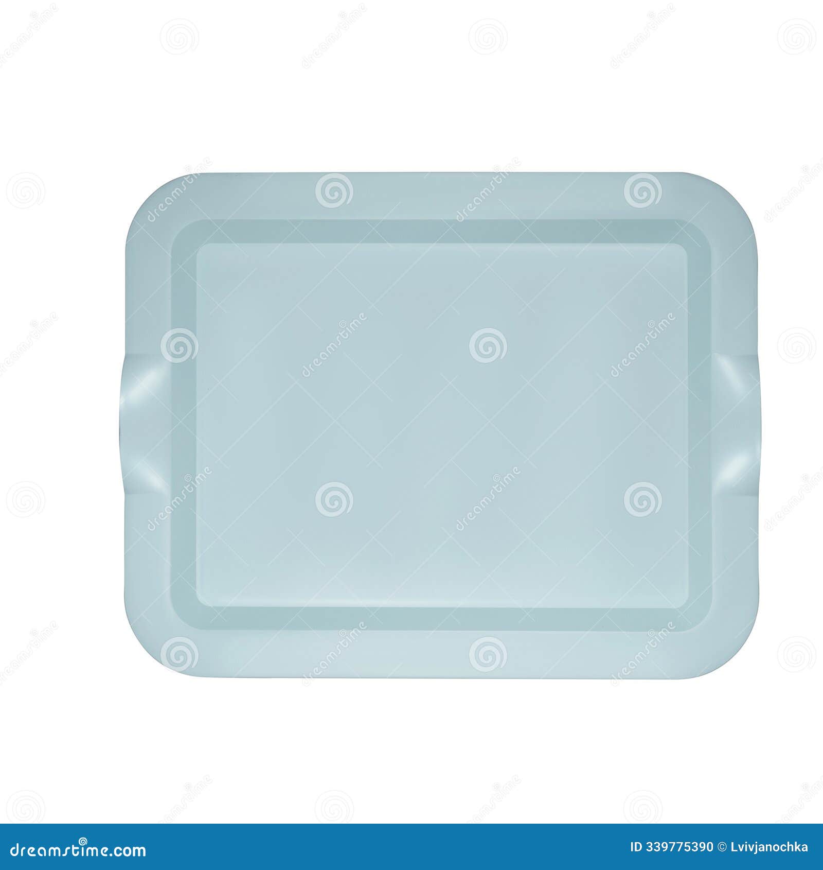 Stack of Plastic Trays for Food Isolated on White Background. Plastic ...