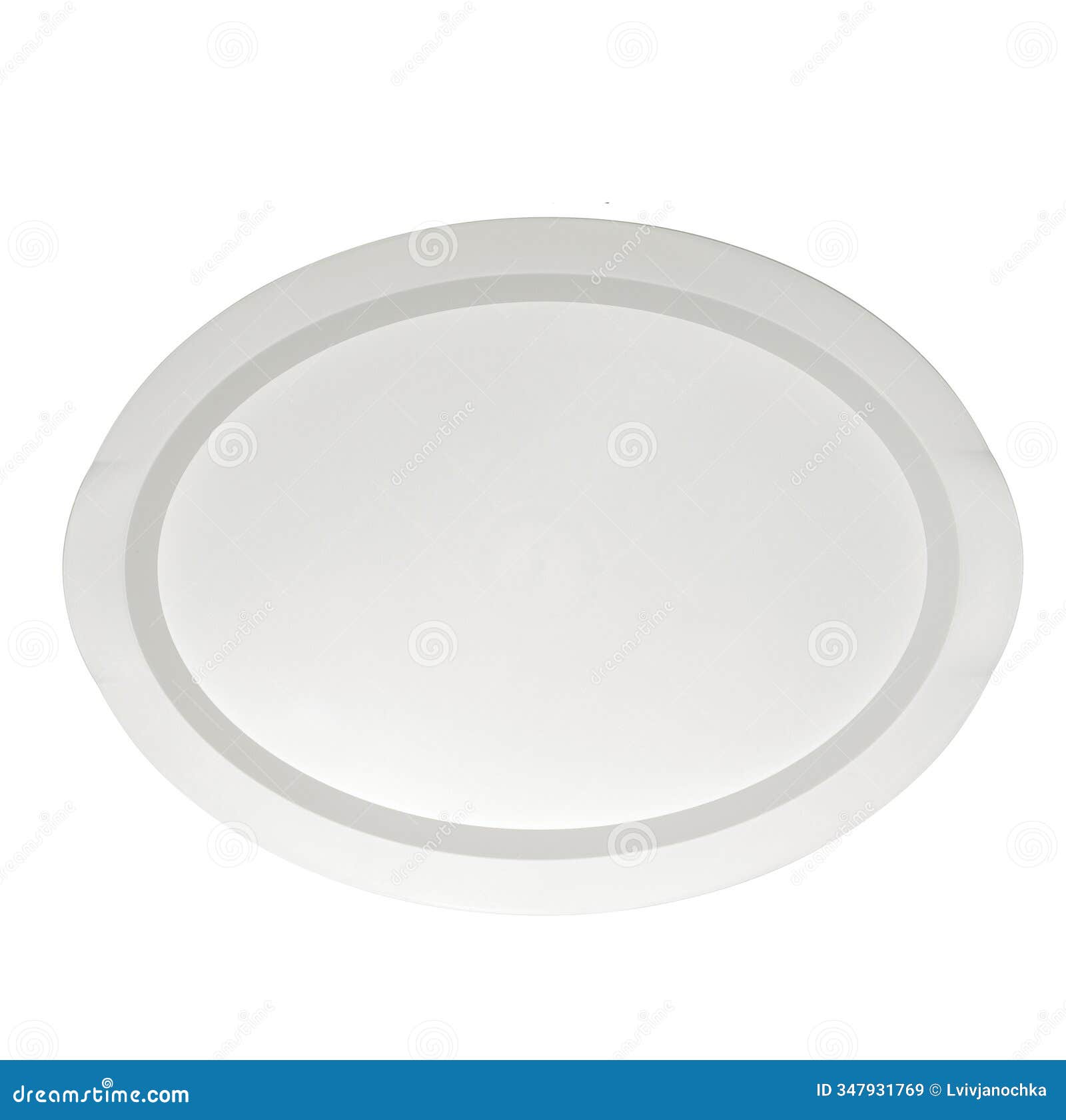 Stack of Plastic Trays for Food Isolated on White Background. Plastic ...