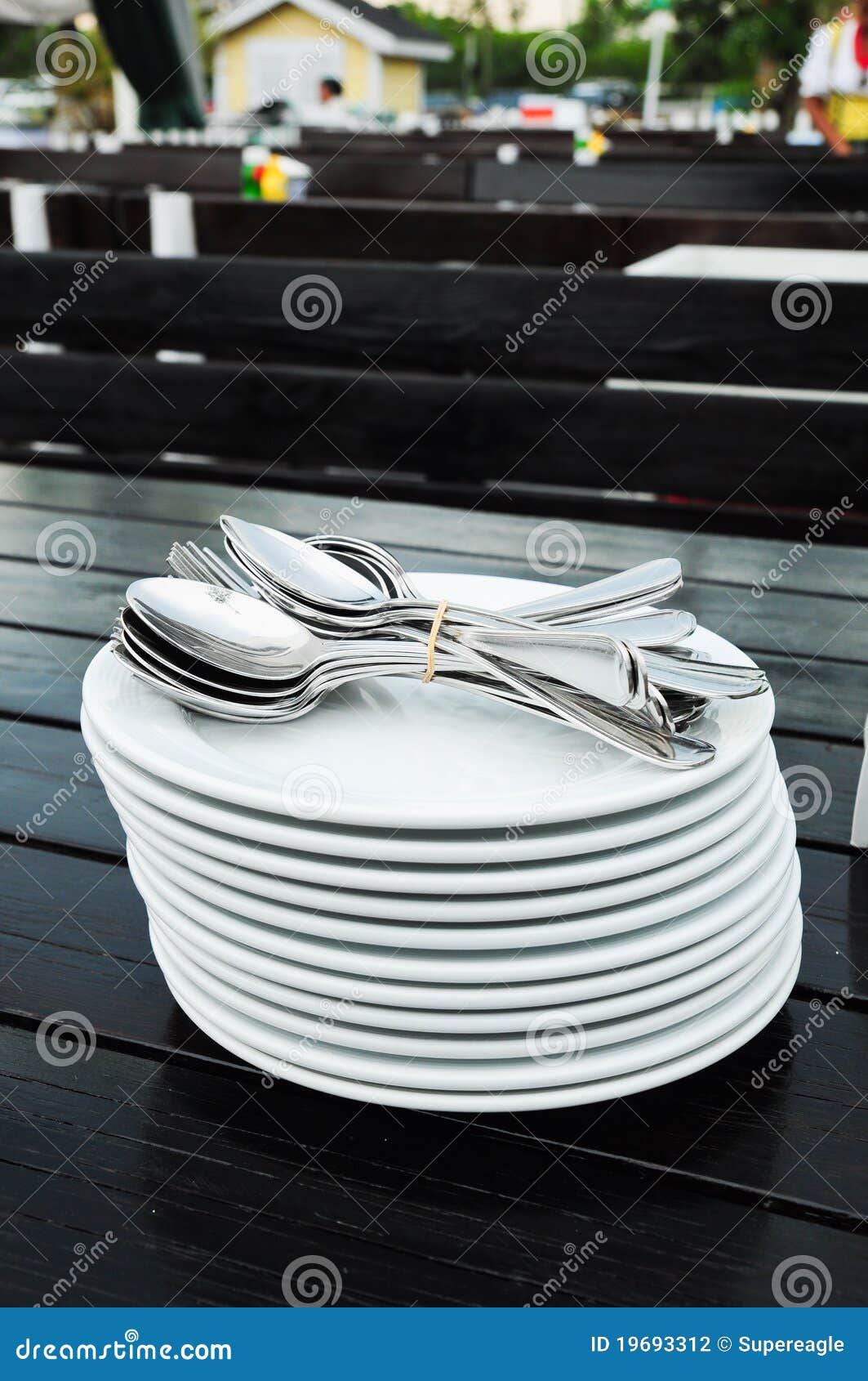 Stack of plate stock photo. Image of background, tableware - 19693312