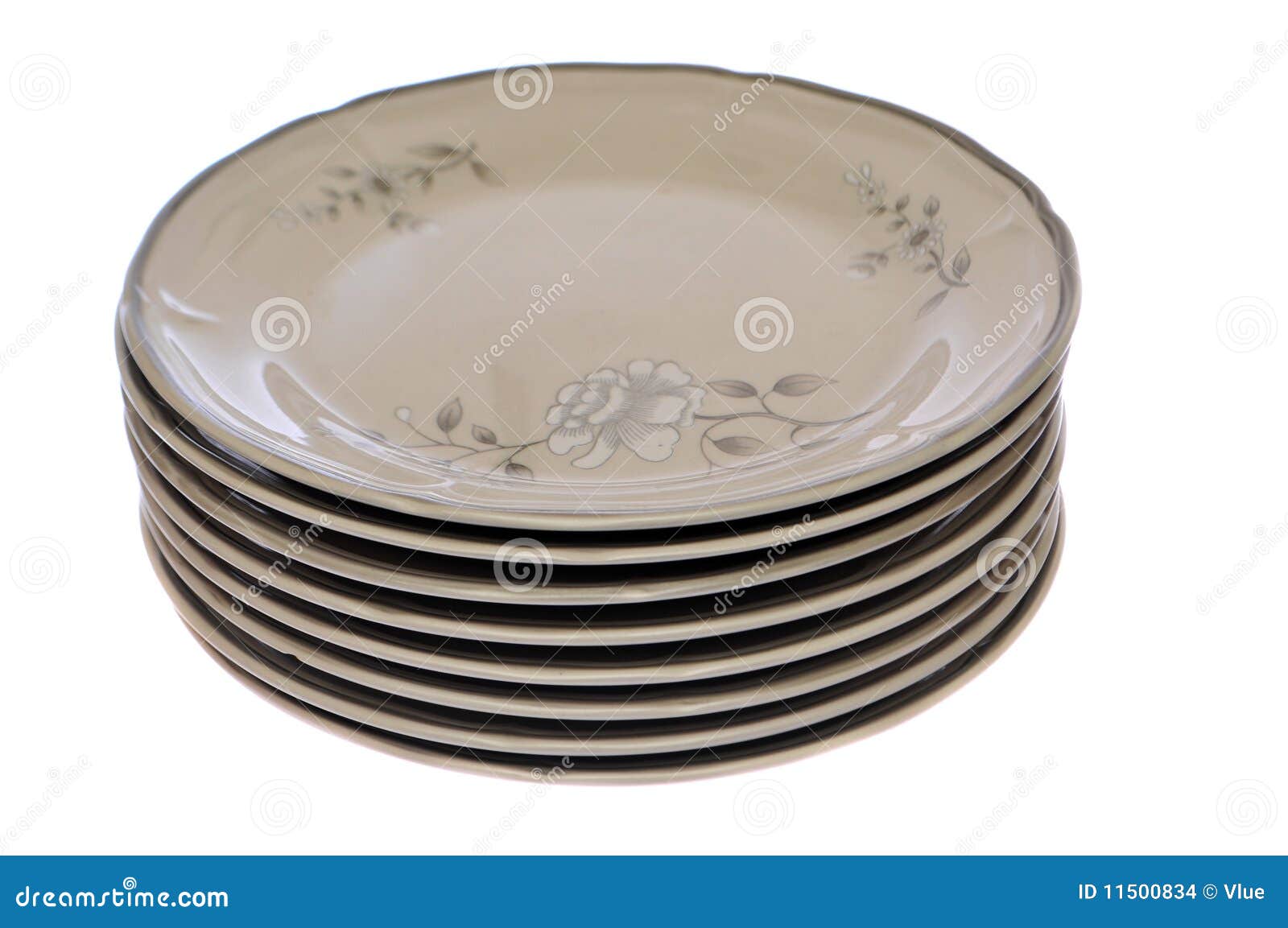 Stack of plates stock photo. Image of isolated, eight - 11500834