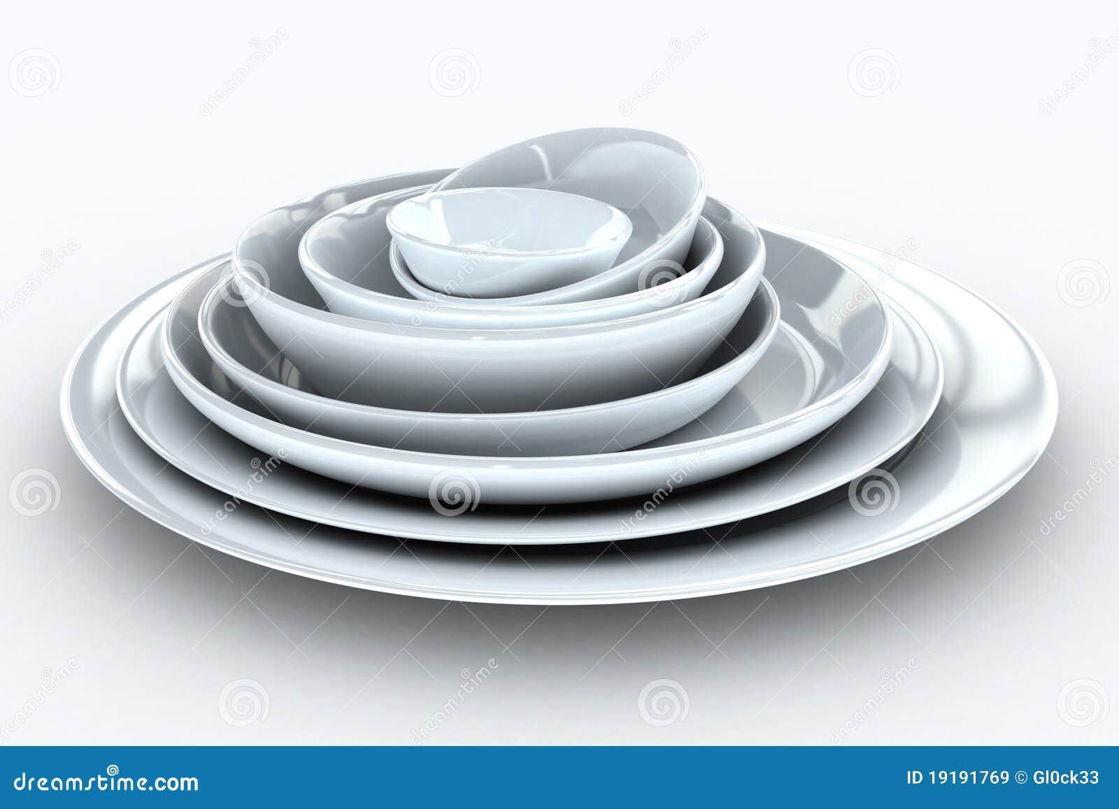 Stack plates stock illustration. Illustration of party - 19191769