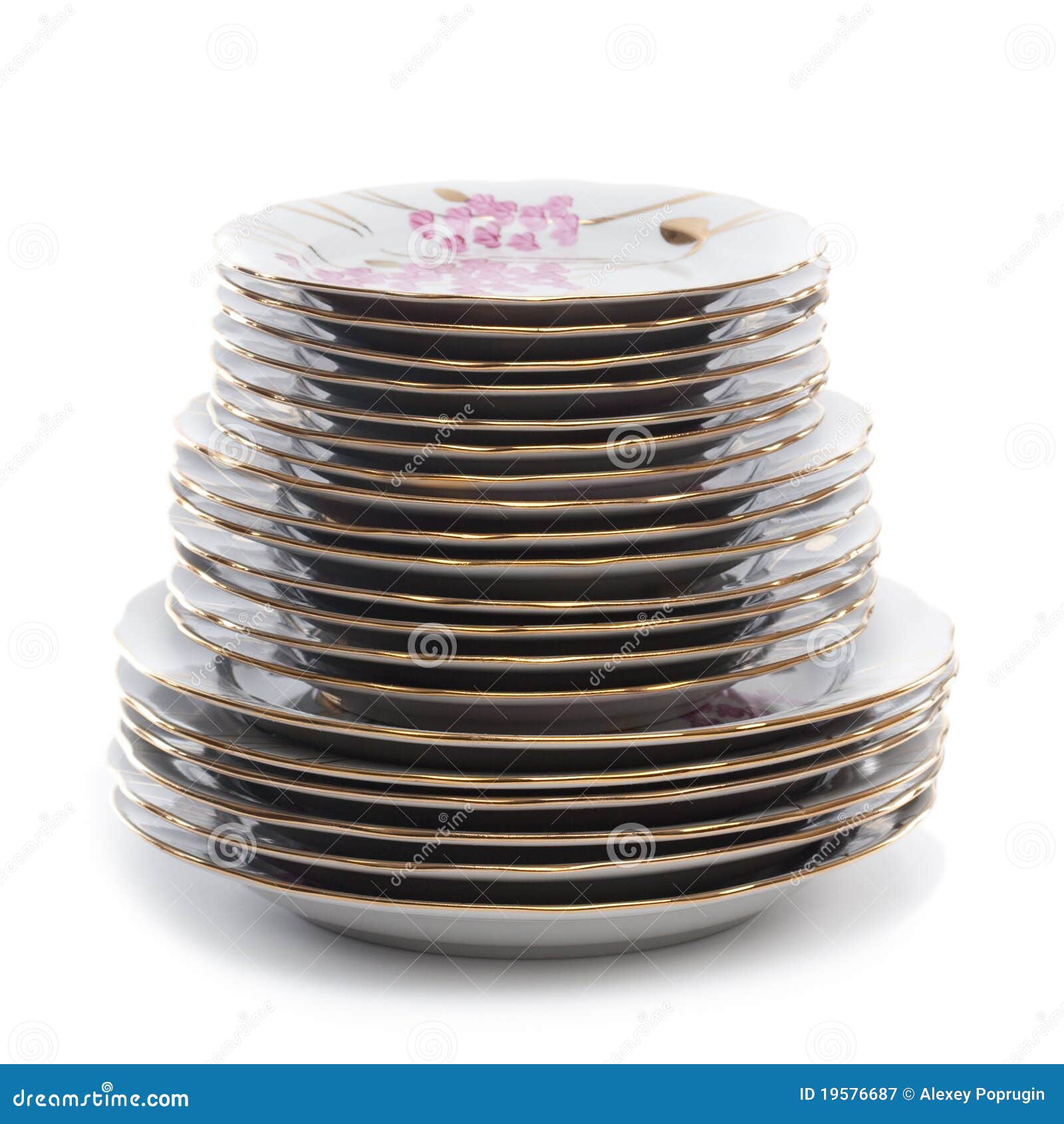 Stack of plates stock image. Image of eating, arrangement - 19576687