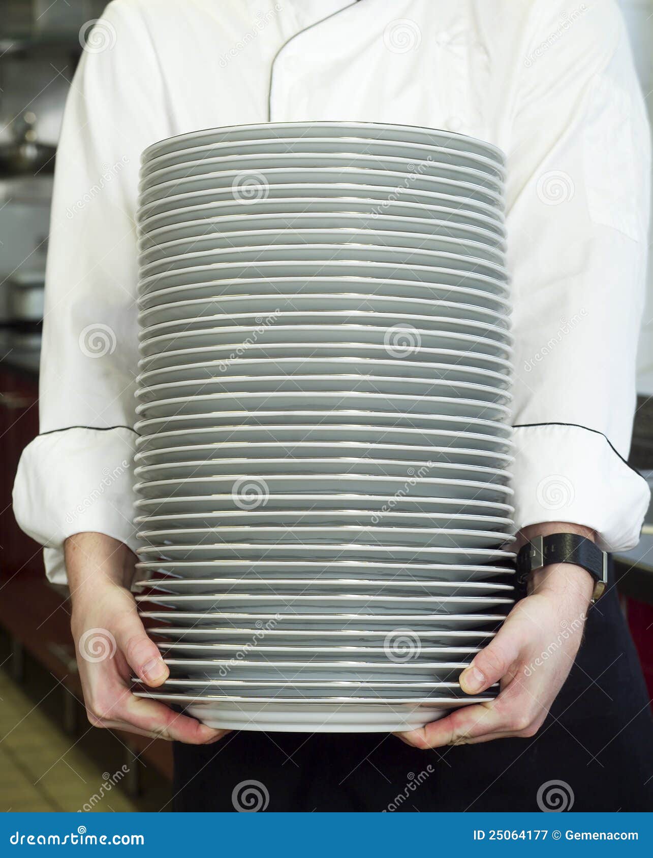Stack of plates stock image. Image of still, department - 25064177
