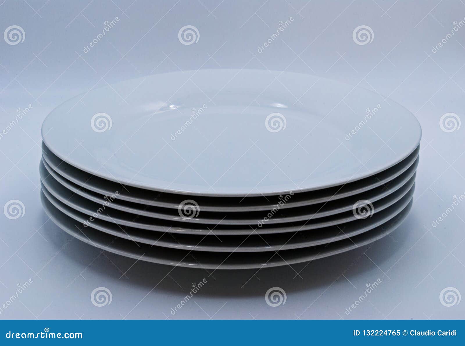 Stack of plates stock image. Image of clean, stack, saucer - 132224765