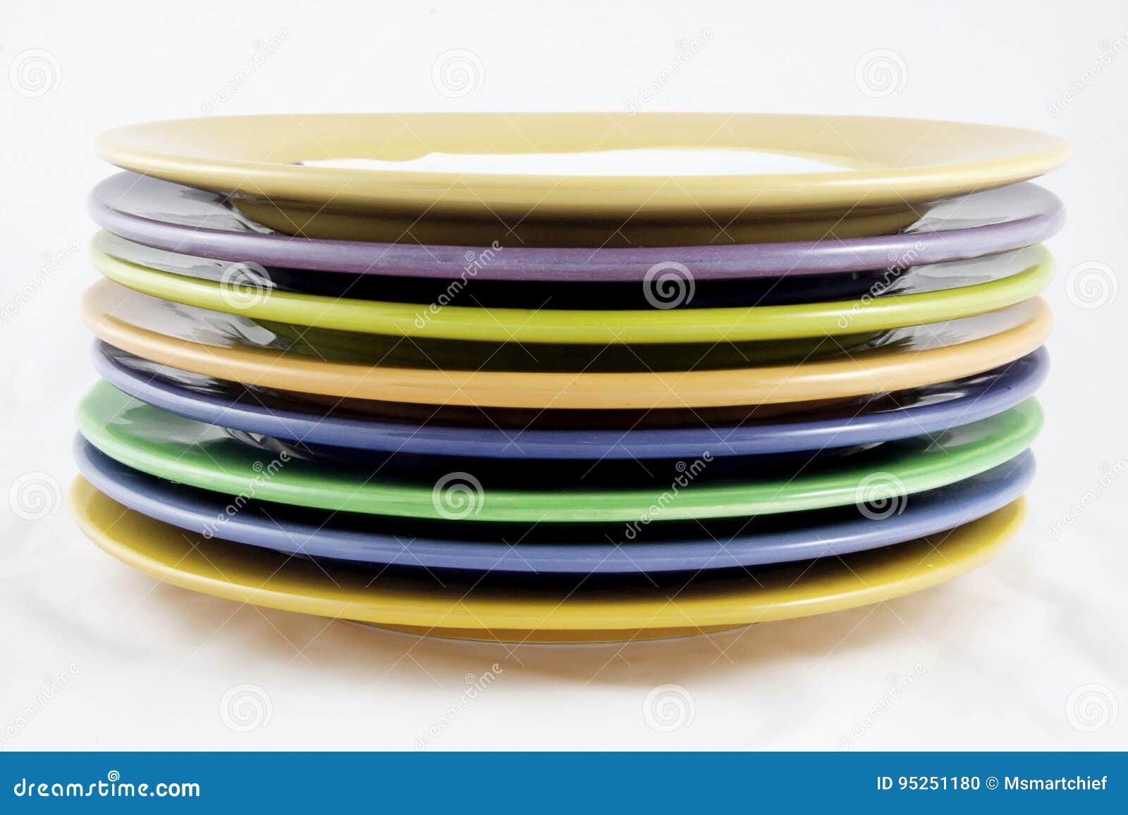 Stack of Plates stock photo. Image of pile, stack, orange - 95251180