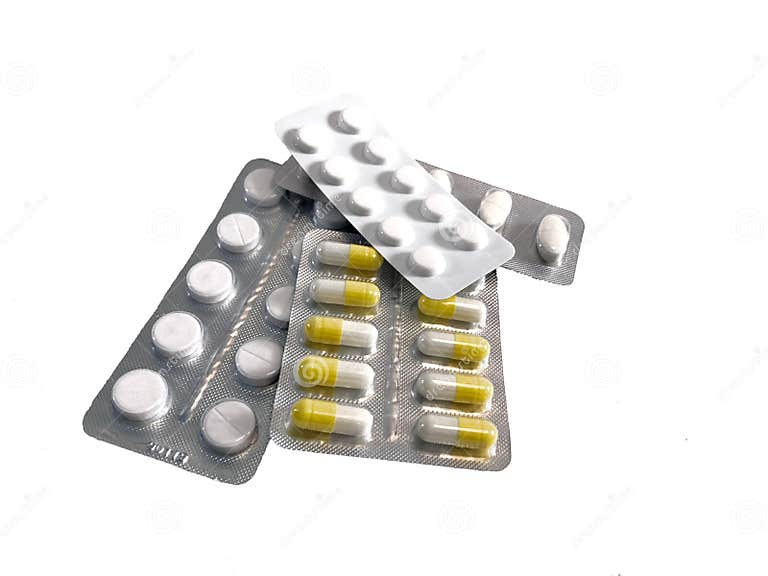 Stack of Plates with Various Tablets Stock Photo - Image of ...