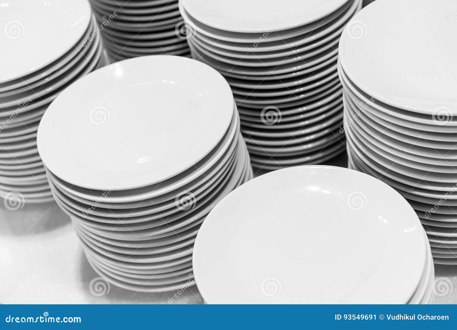 Stack of plates stock image. Image of background, meal - 93549691