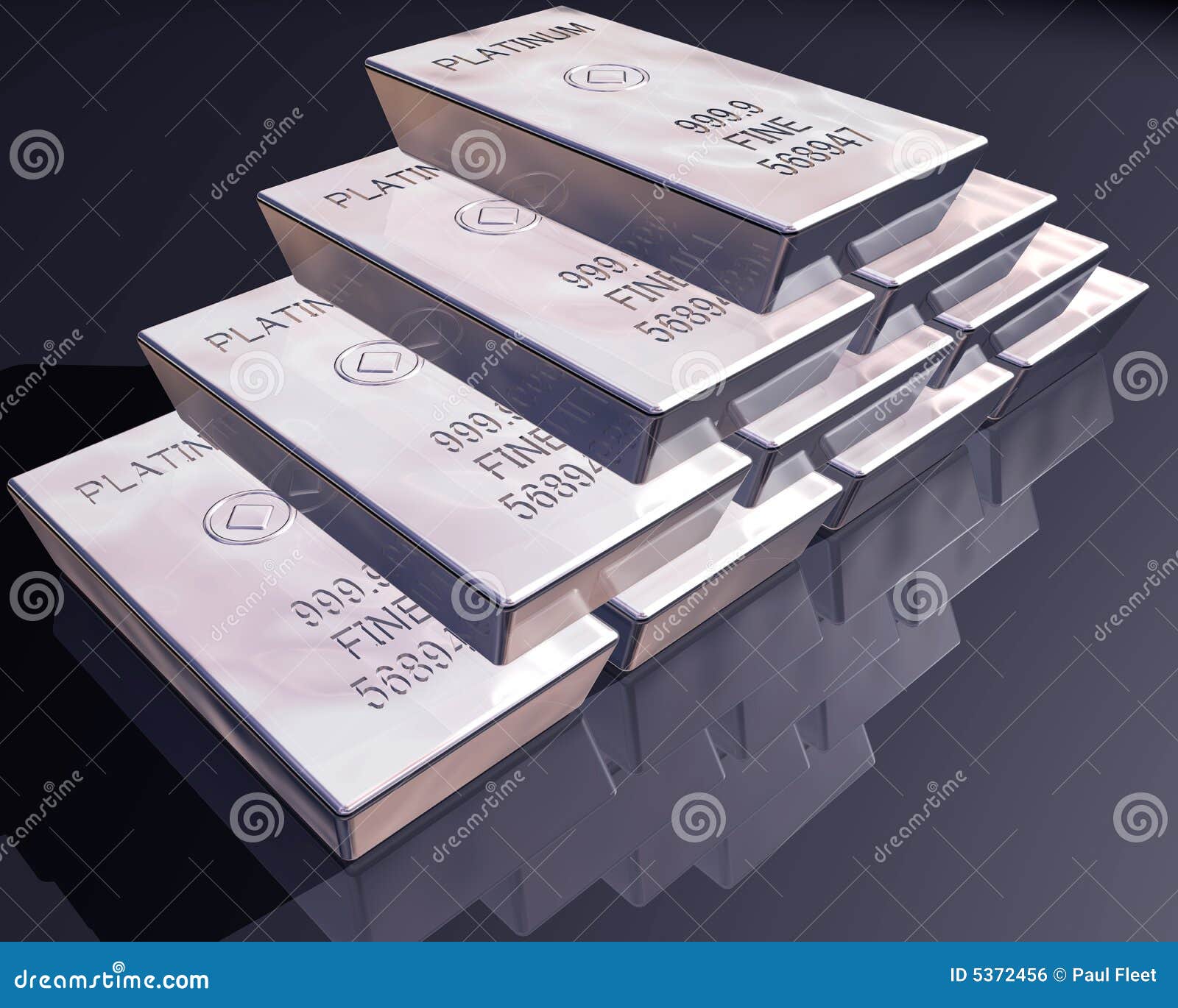 Stack Of Pure Gold Bars Royalty-Free Stock Image | CartoonDealer.com ...