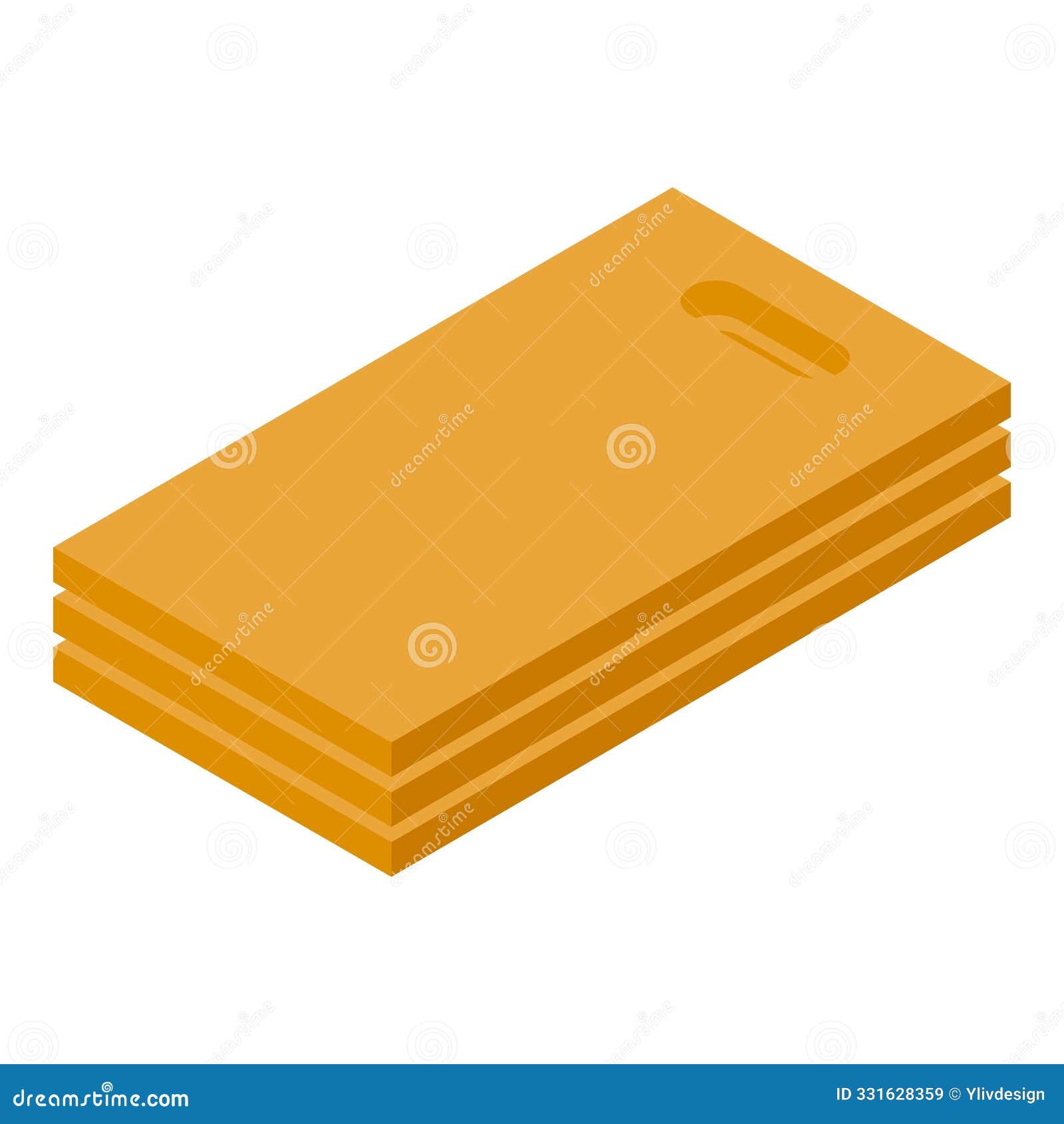 Stack of Plywood Boards Lying on Top of Each Other Stock Illustration ...