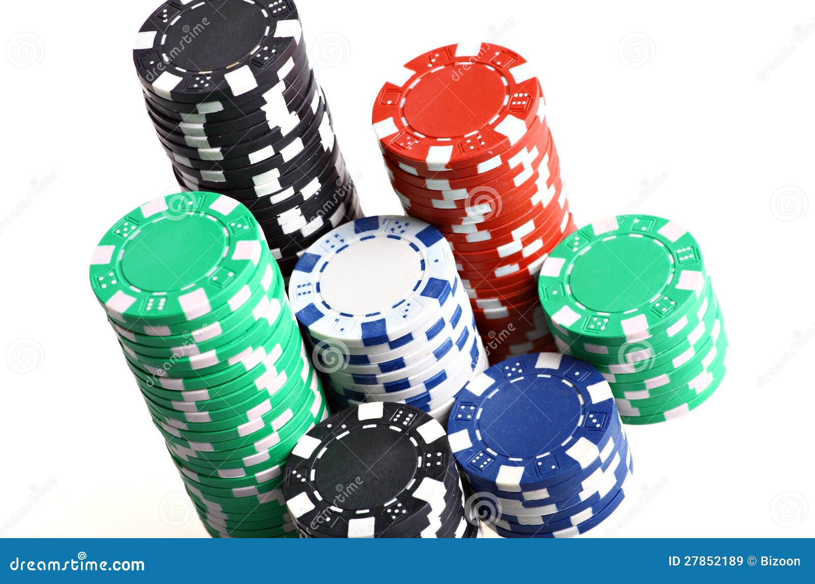 Stack of poker chips stock image. Image of green, heap - 27852189