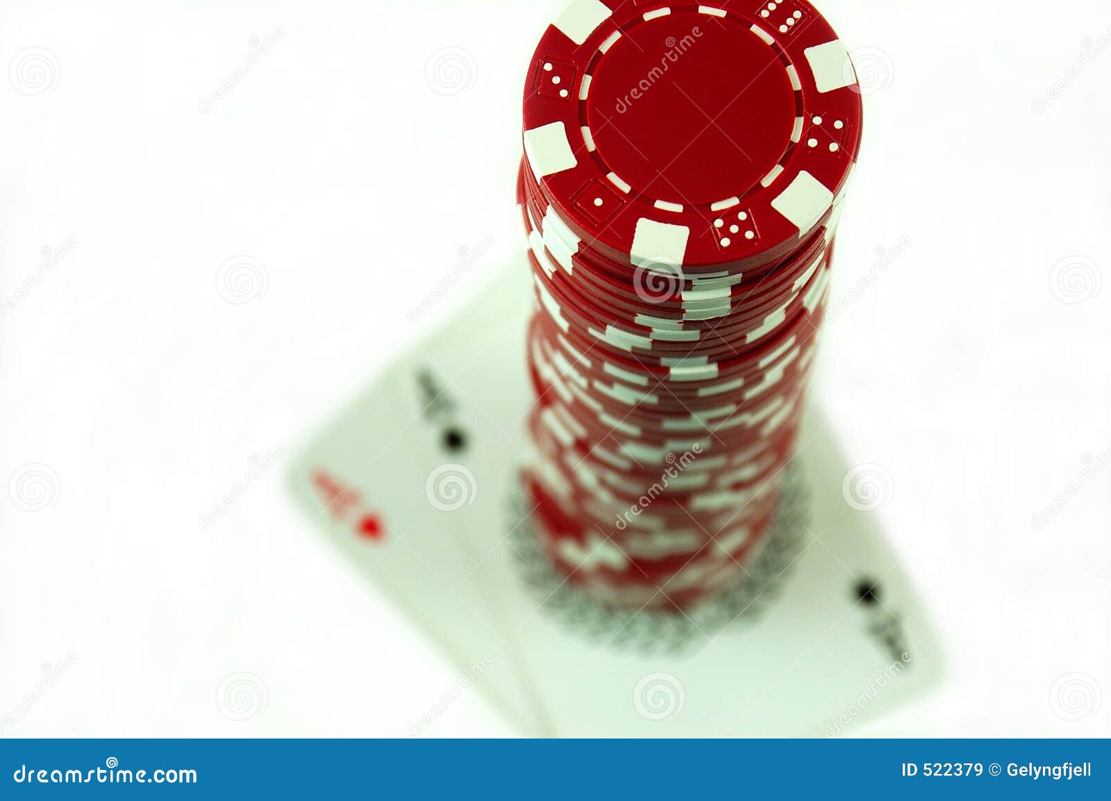Stack of poker chips stock image. Image of poker, spades - 522379