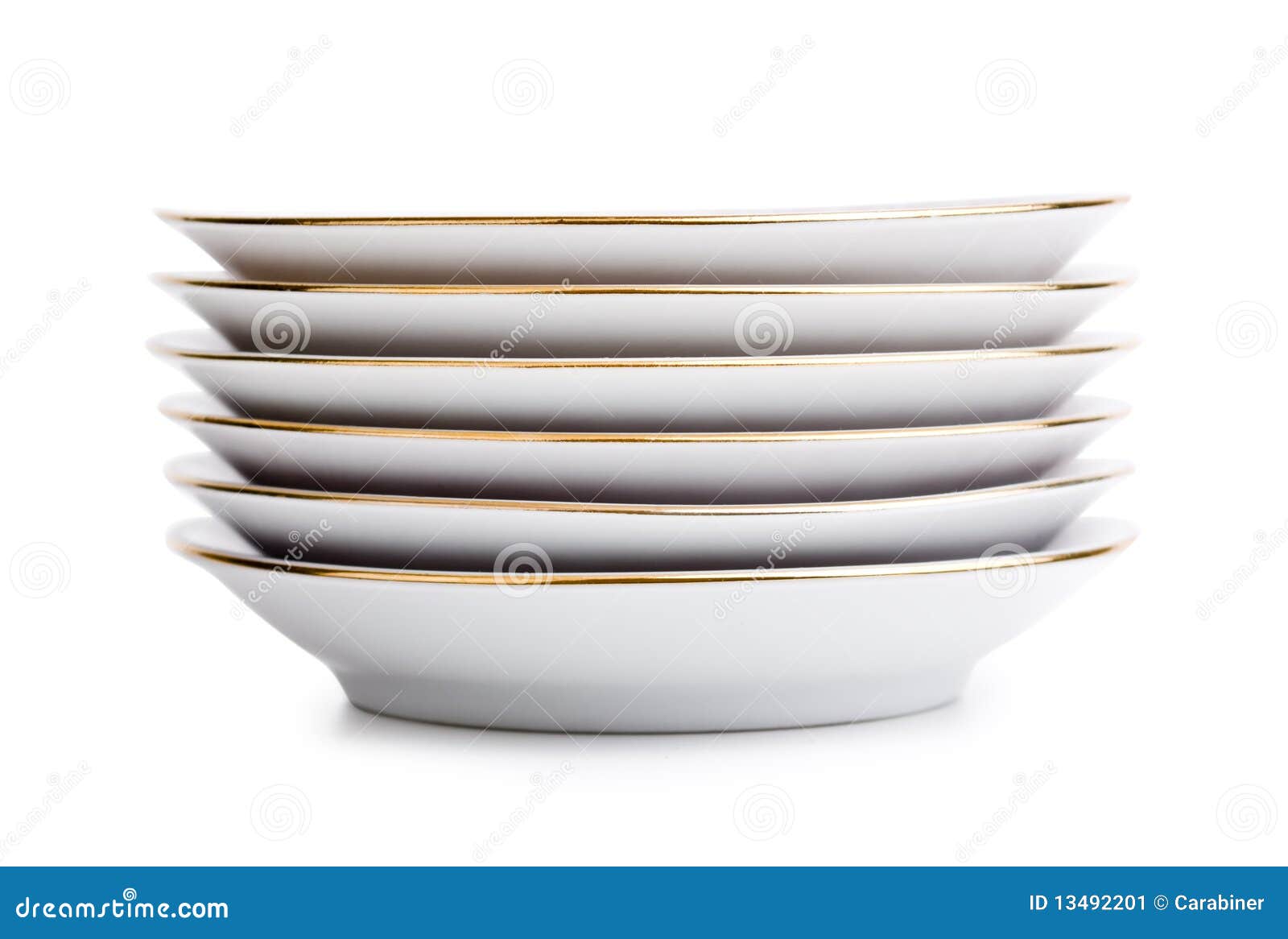 Stack of porcelain plates stock image. Image of white - 13492201