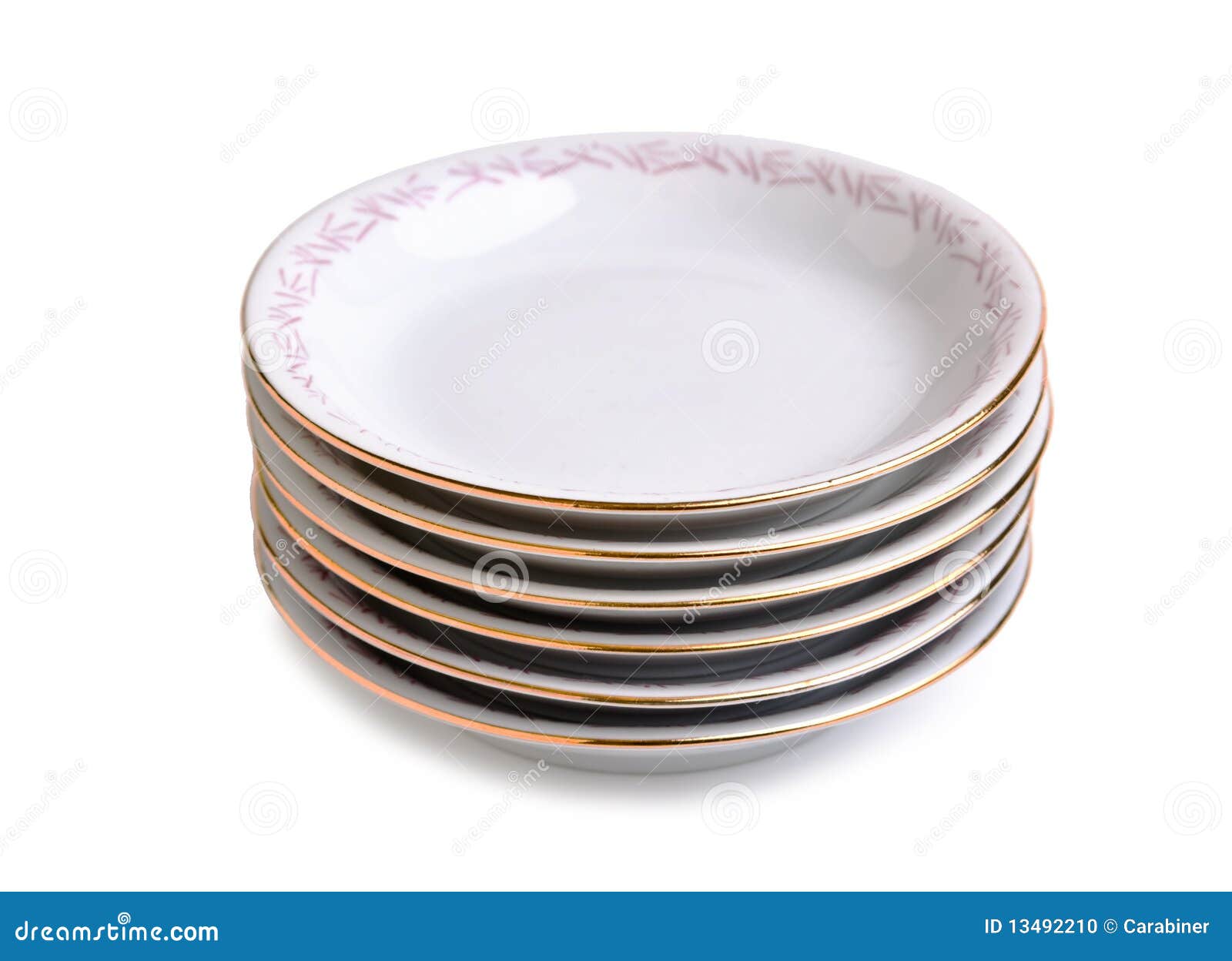 Stack of porcelain plates stock photo. Image of stack - 13492210