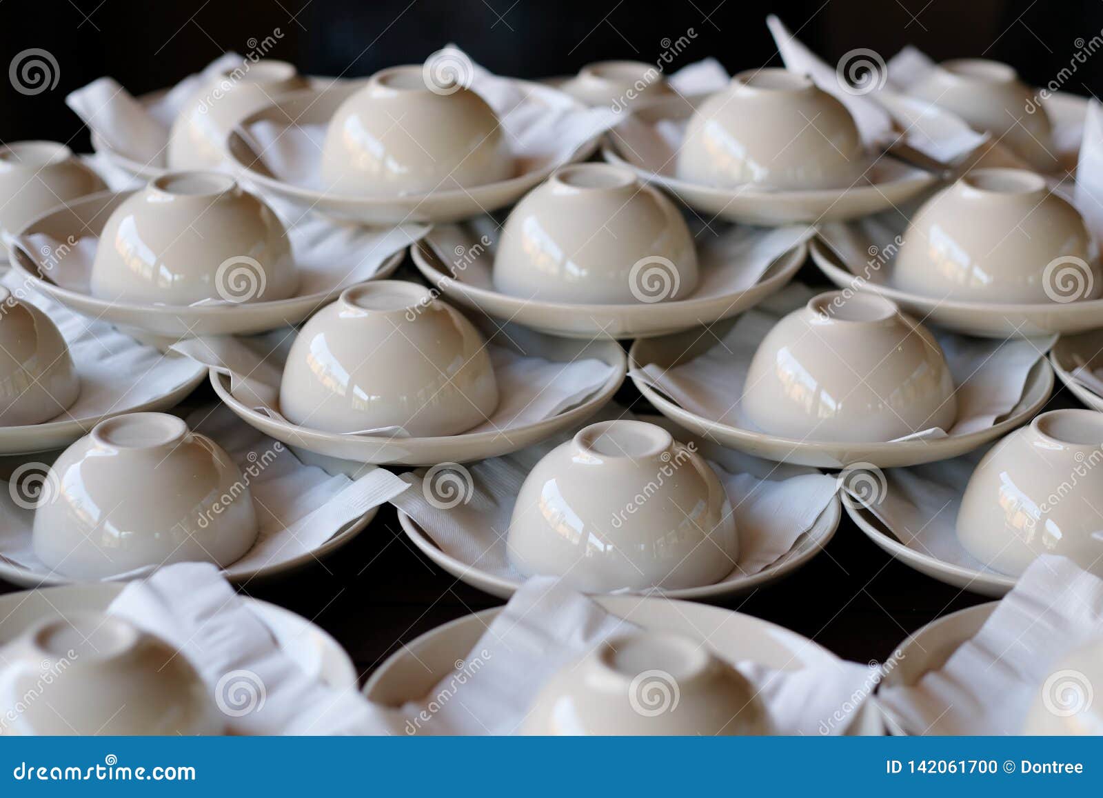 Stack of Porcelain Plates and Bowls Stock Photo - Image of stack, dish ...