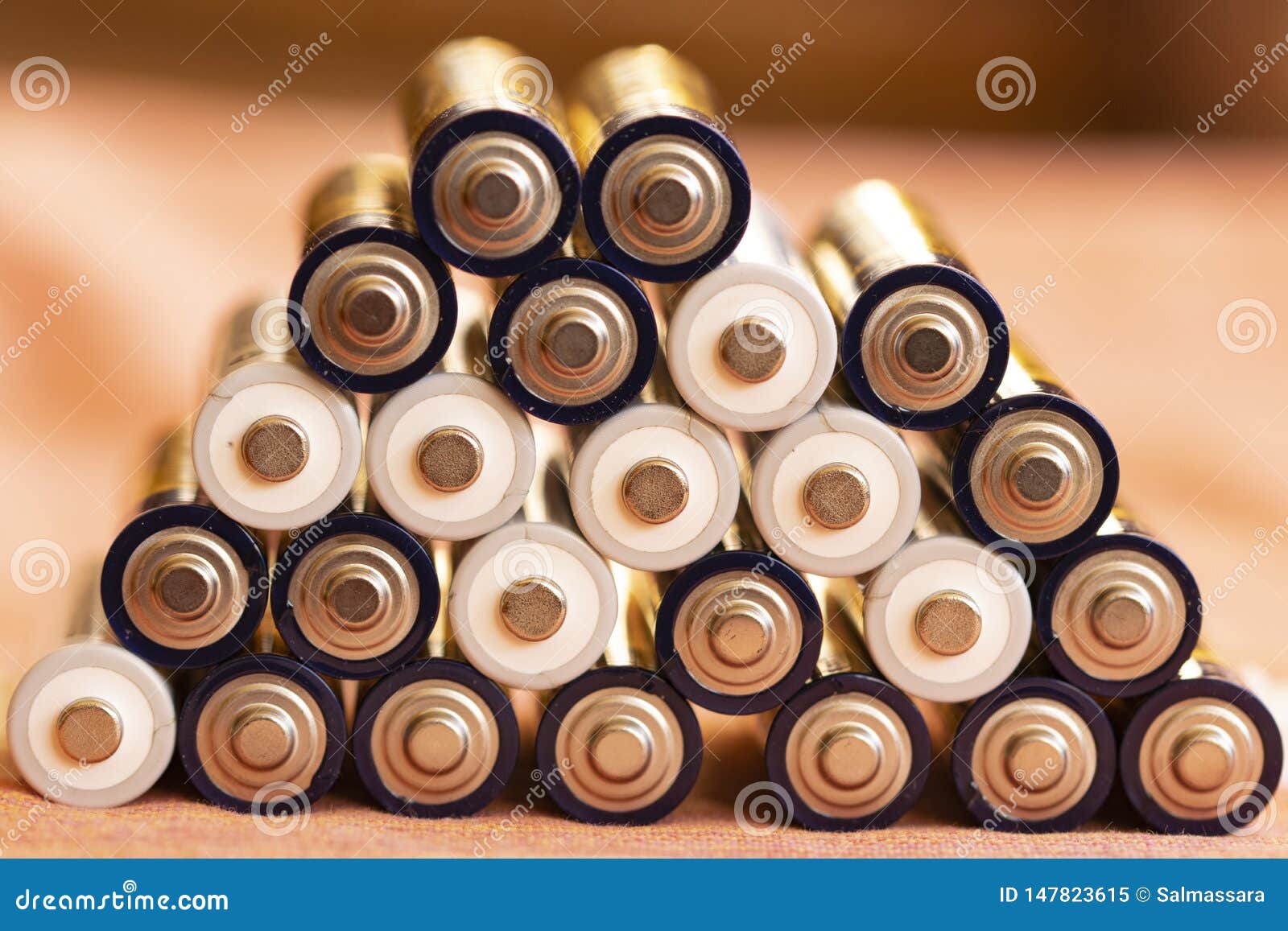 Stack of Portable Batteries Stock Image - Image of pile, still: 147823615