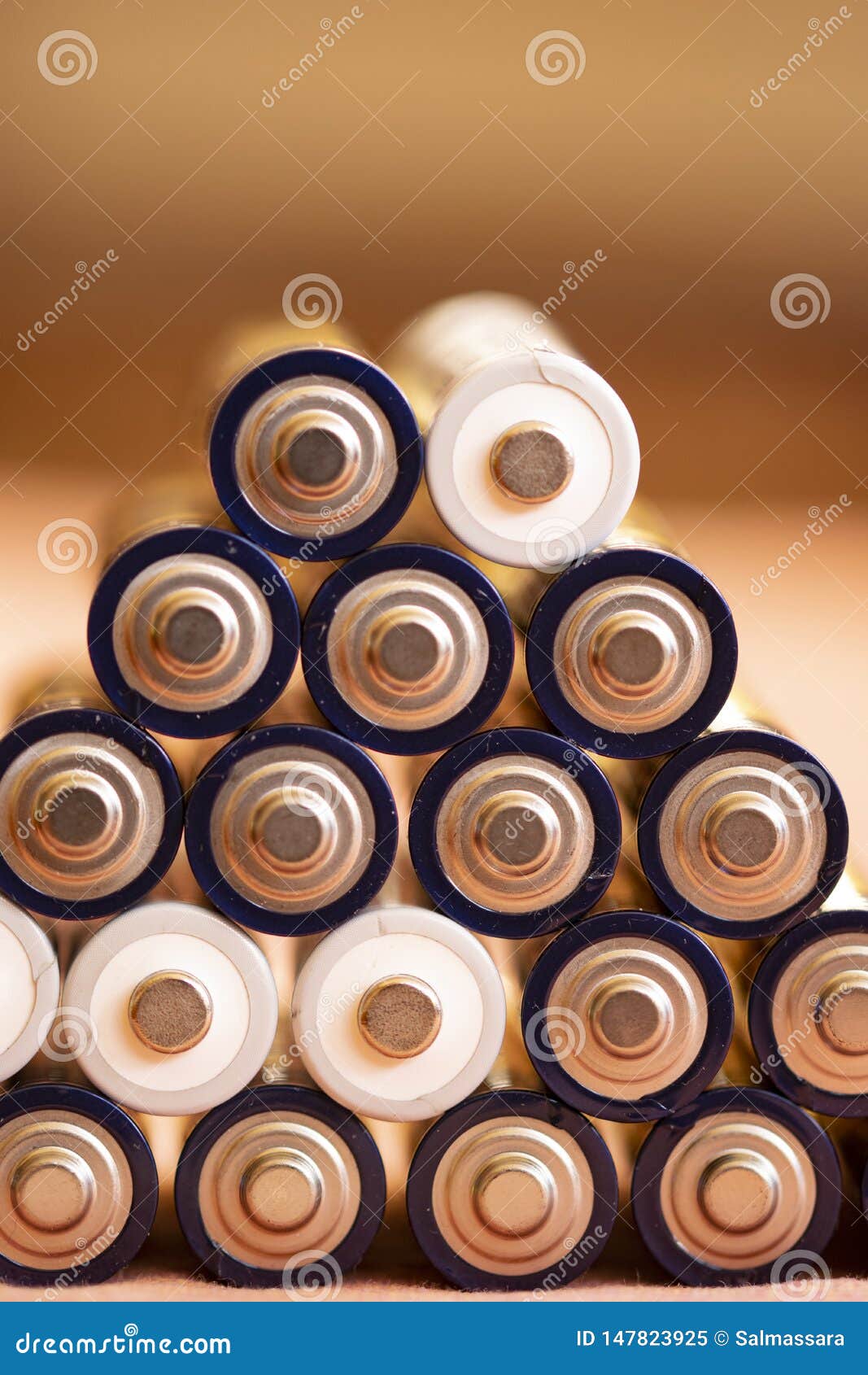 Stack of Portable Batteries Stock Image - Image of stack, pile: 147823925