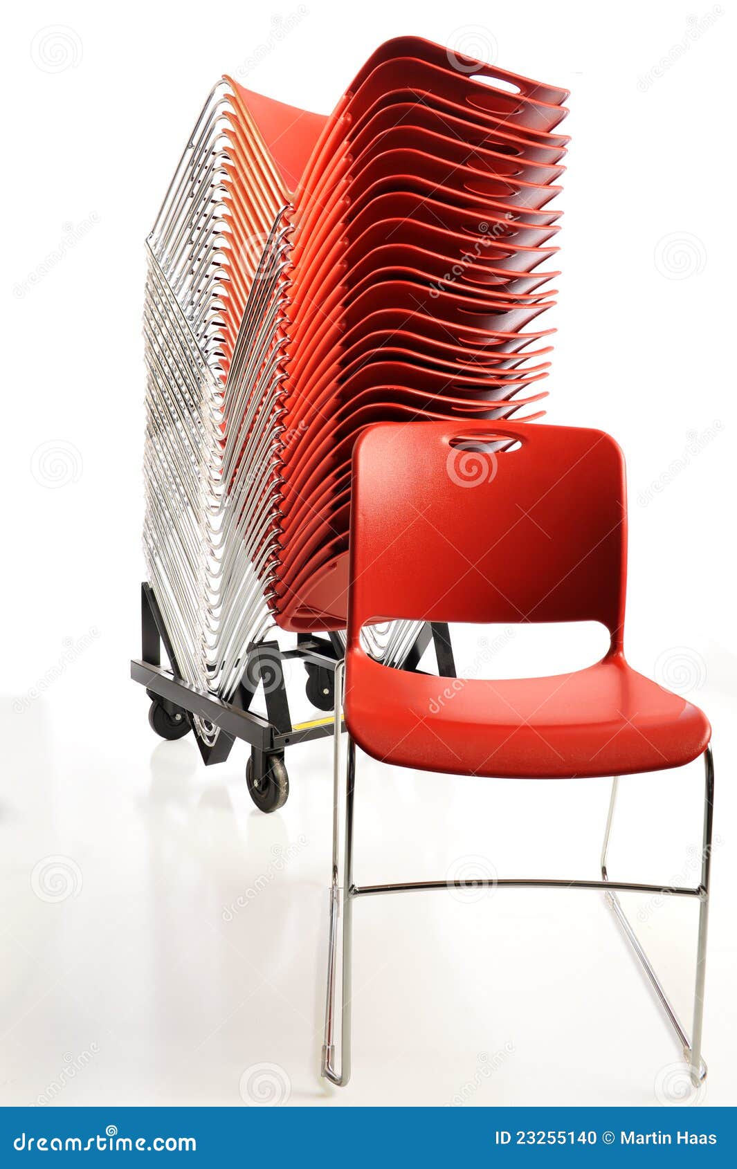 Stack of portable chairs stock photo. Image of transportable - 23255140