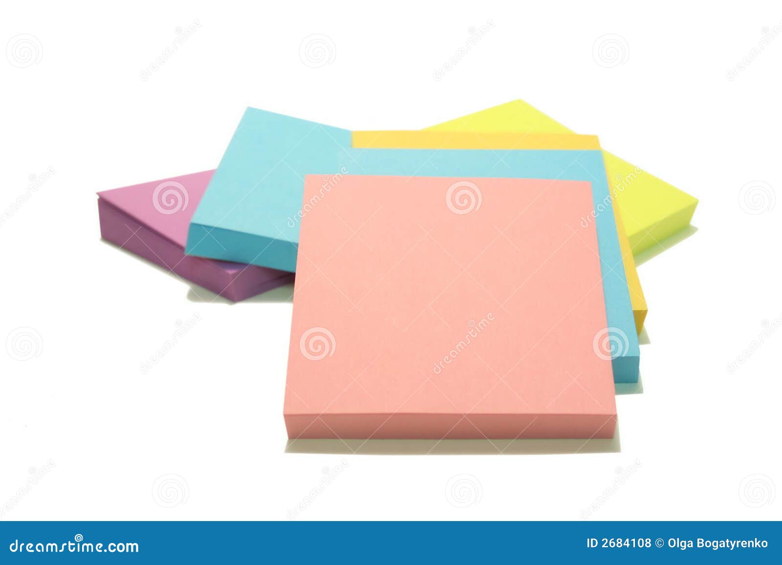 Stack of Post Its stock photo. Image of postit, remember - 2684108