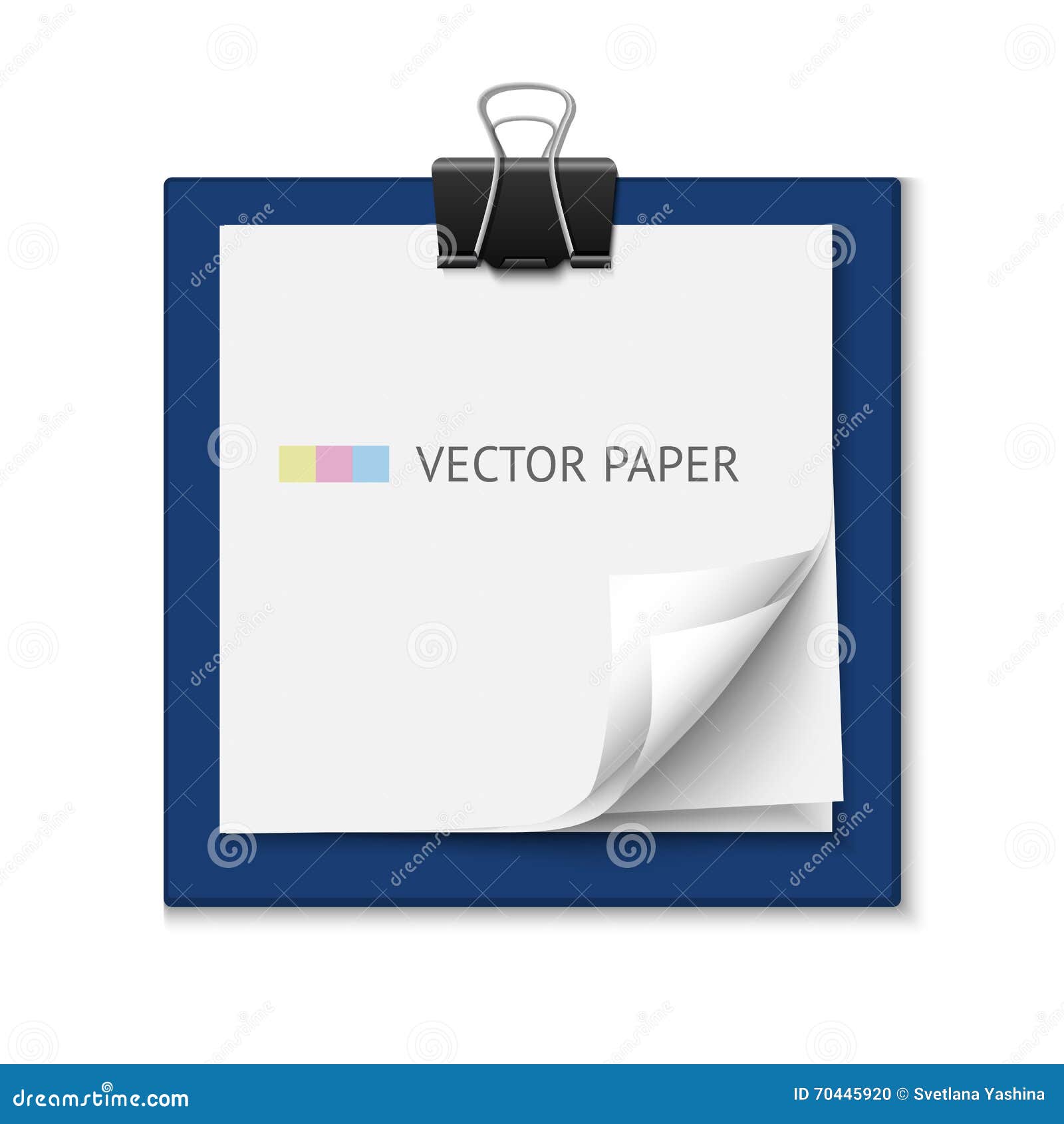 Stack of Post it Paper. Realistic Vector Notepaper. Reminder. Stock ...