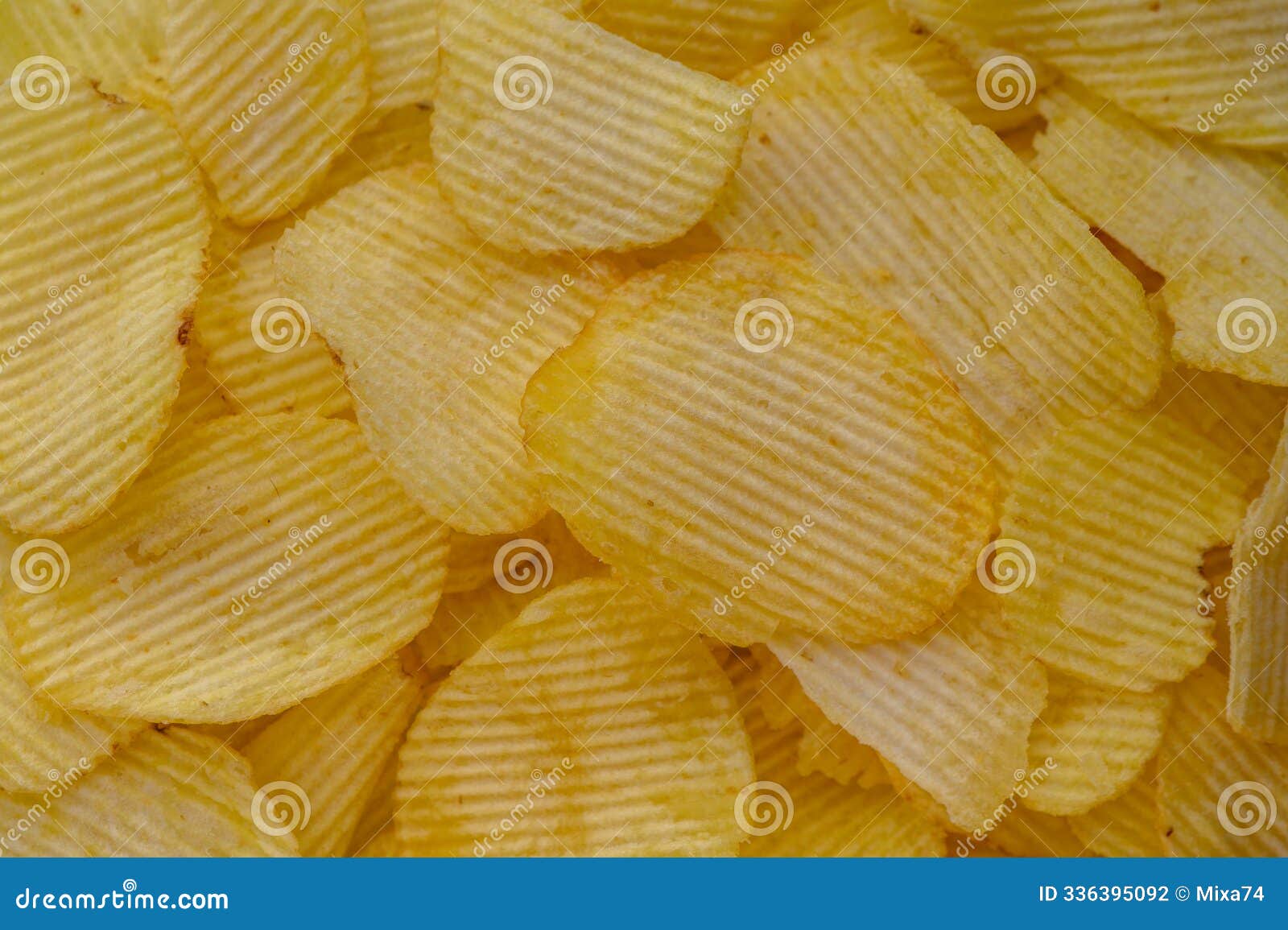A Stack of Potato Chips, a Popular Junk Food, Placed 1 Stock Photo ...