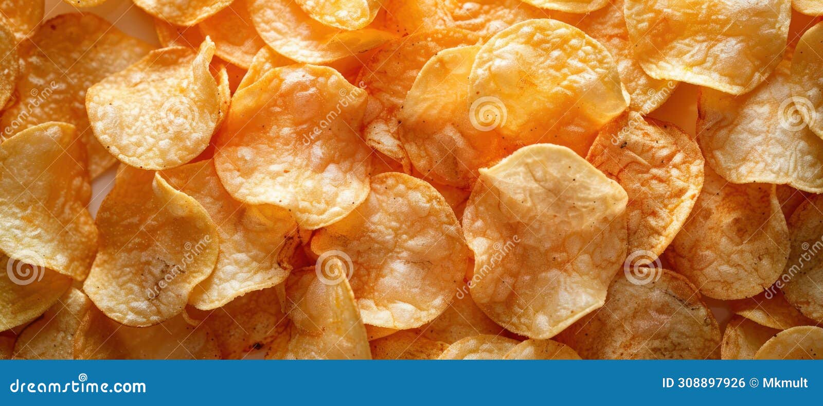 Stack of Potato Chips on Table Stock Photo - Image of manufacturing ...