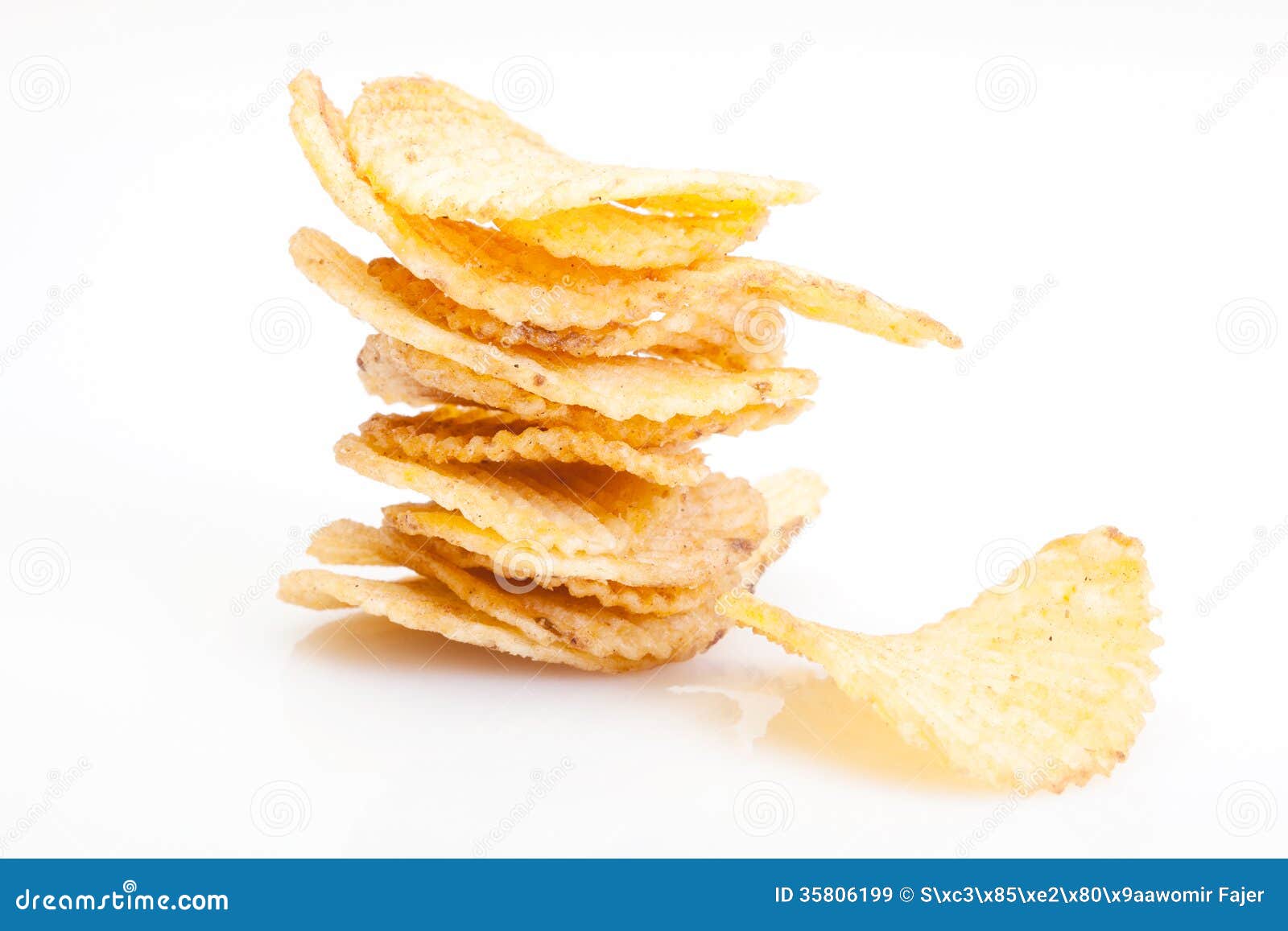 Stack of potato chips stock image. Image of chip, stack - 35806199