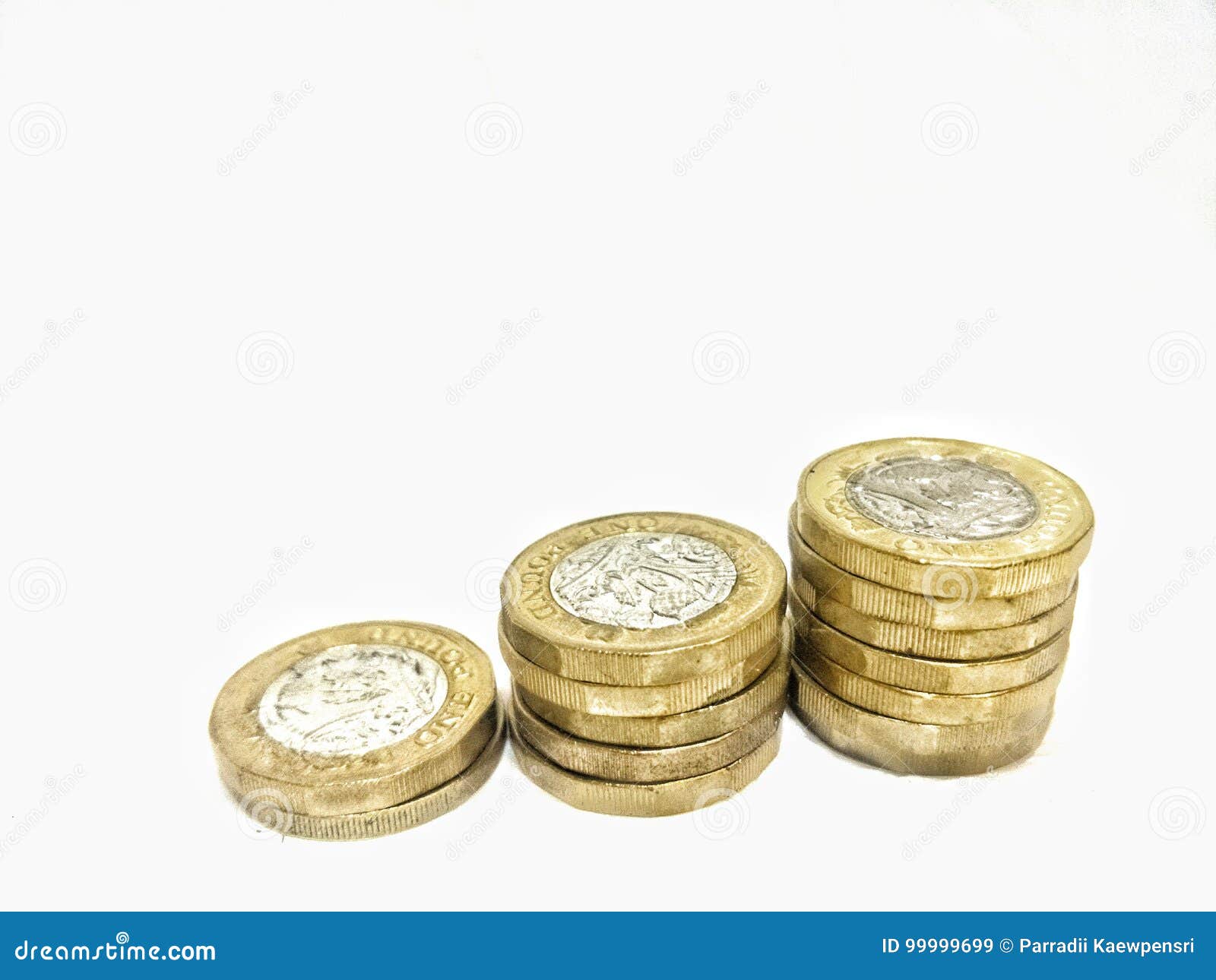 Stack of Pound Sterling Coins Stock Image - Image of exchange, england ...