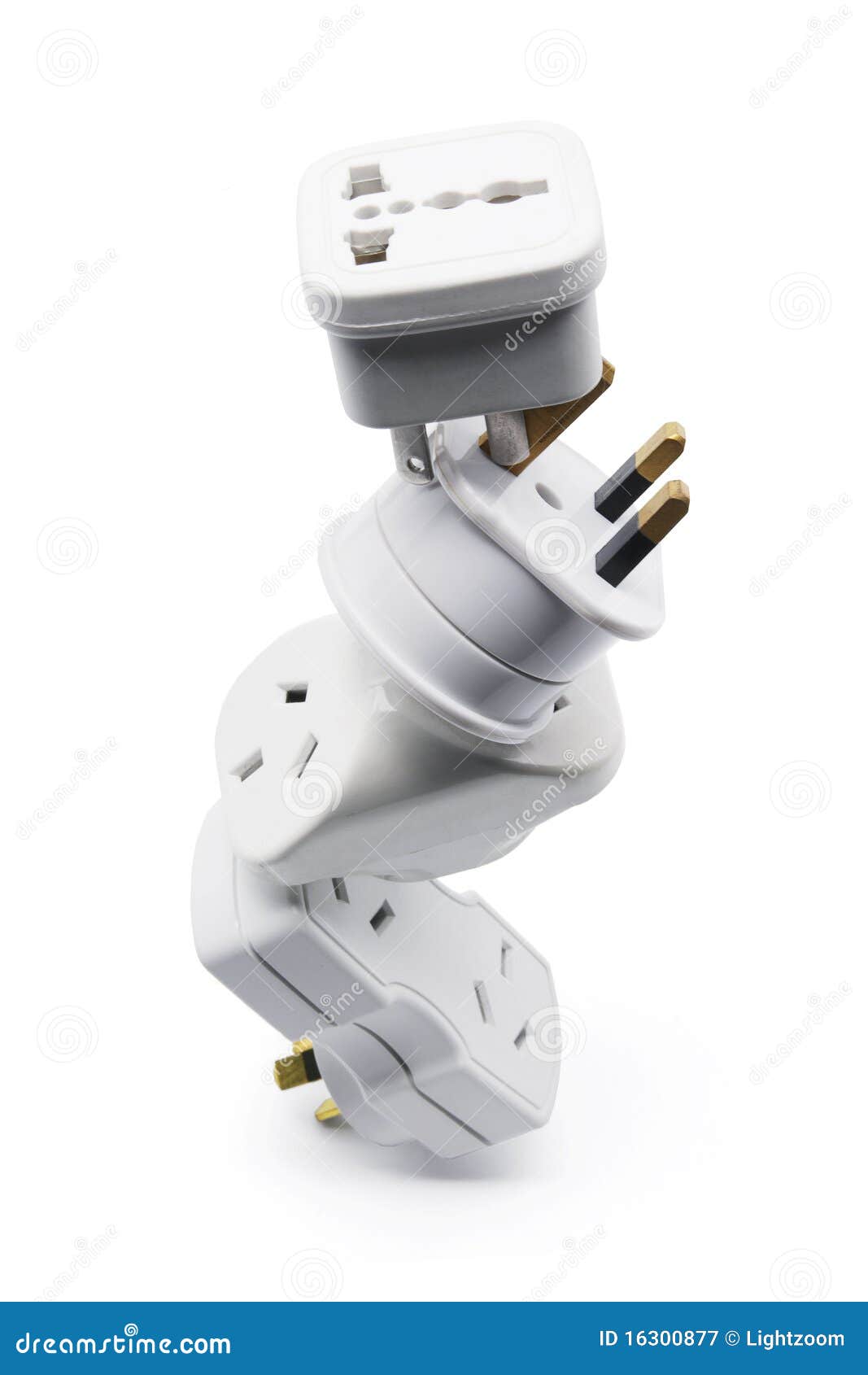 Stack of Power Adaptors stock image. Image of object - 16300877