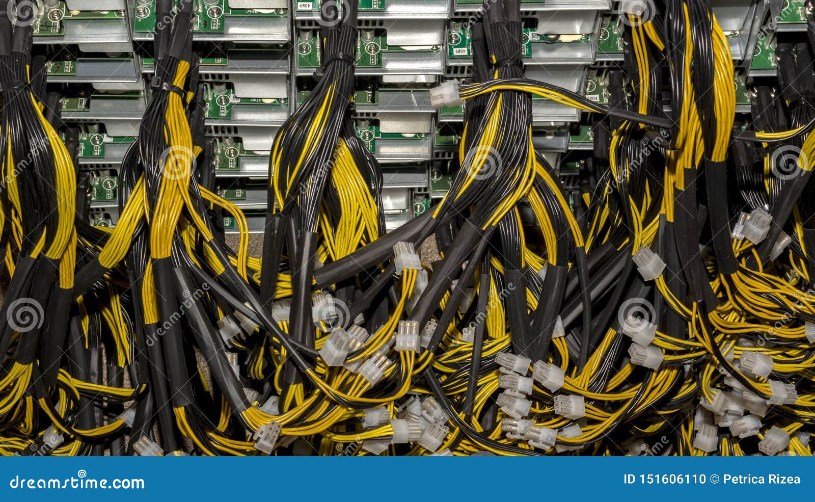 Stack of Power Cables from Power Supply Unit Bitcoin Pc Motherboard ...