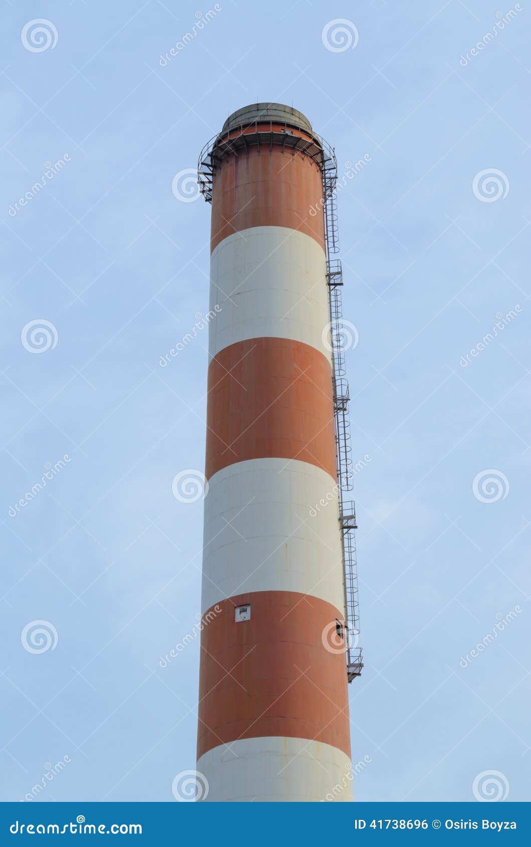 Stack of a power plant stock photo. Image of chimney - 41738696