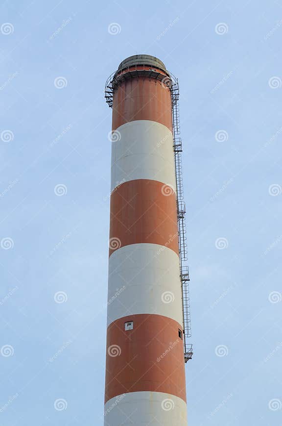 Stack of a power plant stock photo. Image of chimney - 41738696