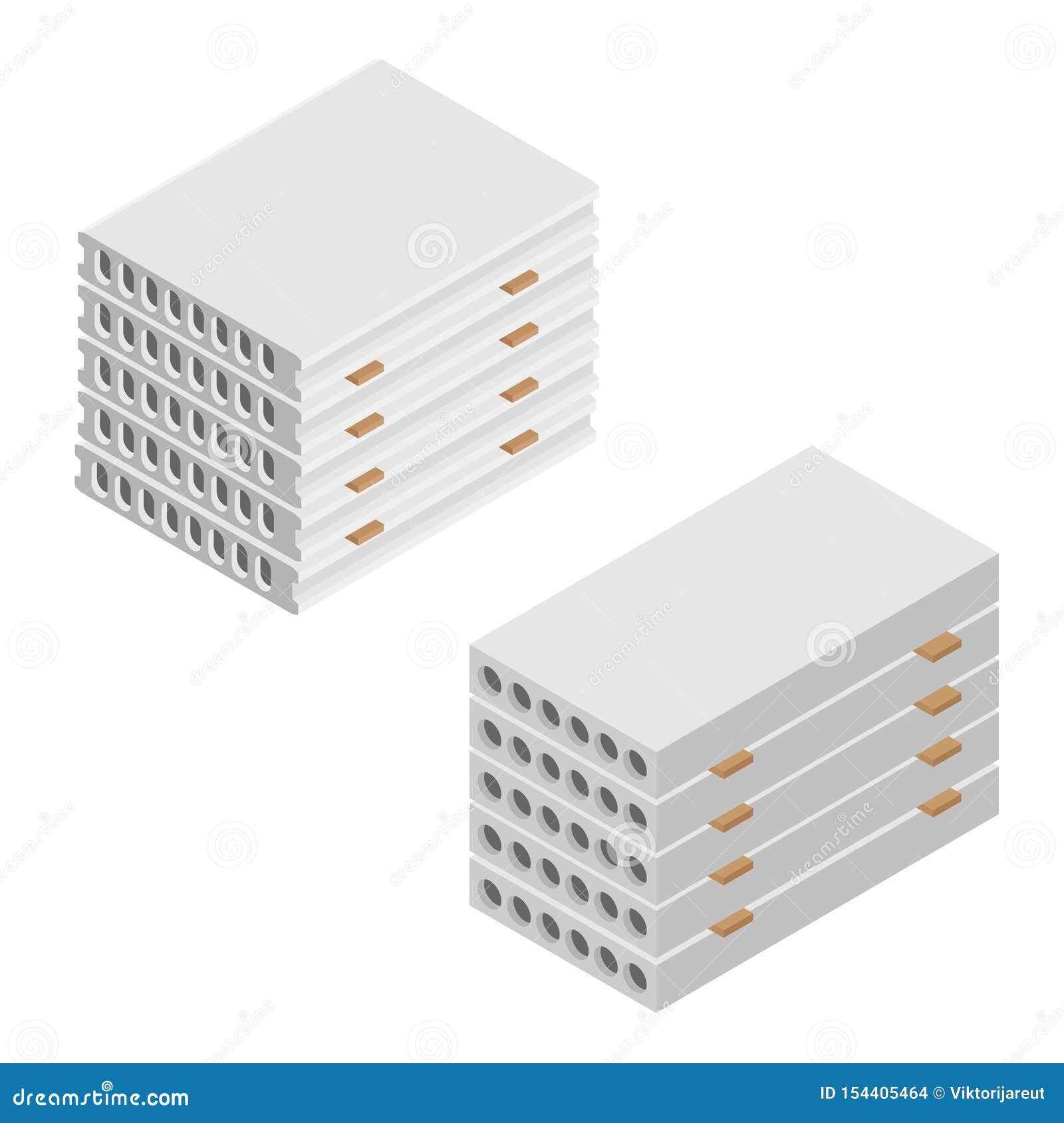 Stack Of Precast Reinforced Concrete Slabs Icon Cartoon Vector ...
