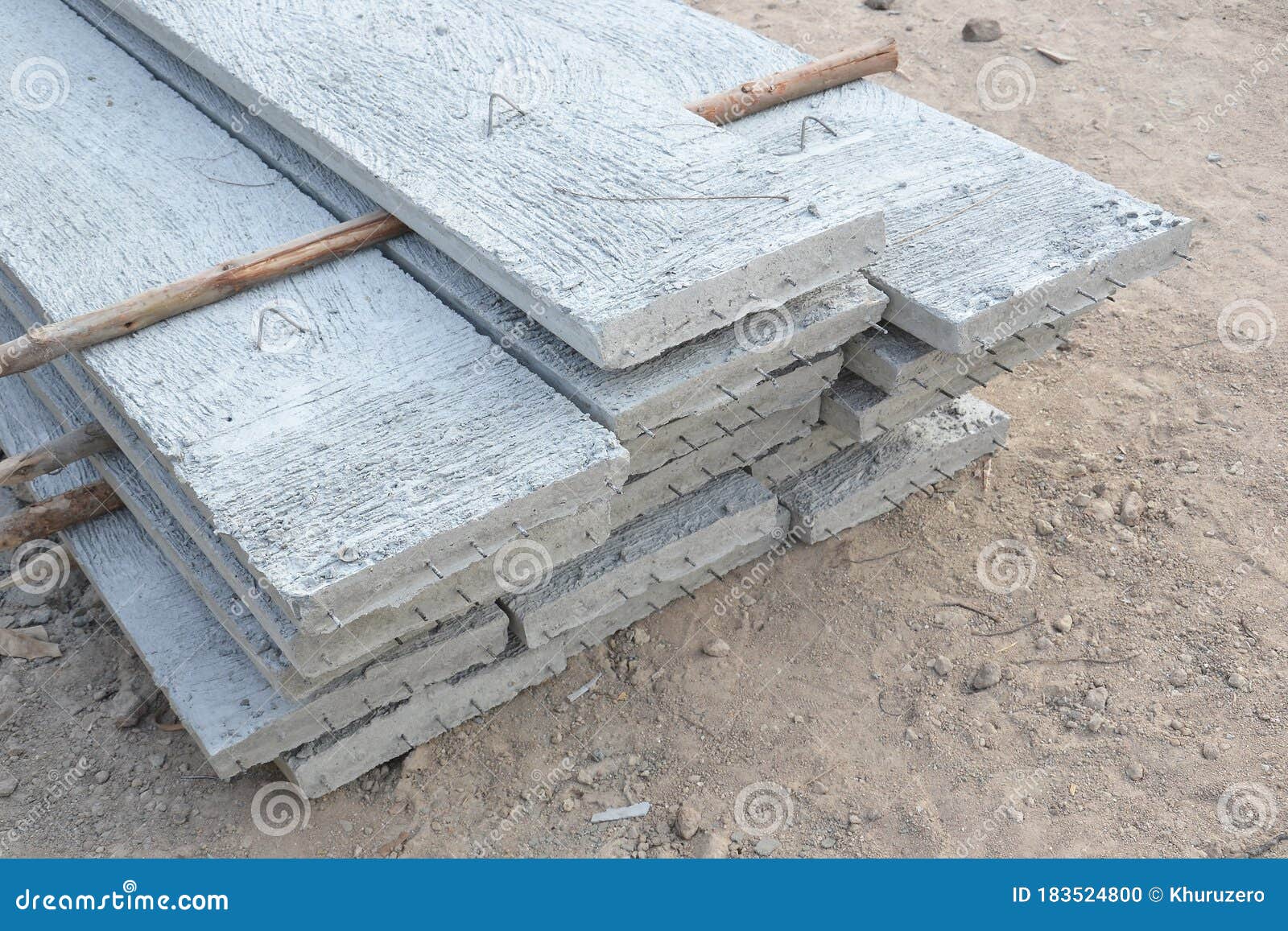 Stack Of Precast Concrete Wall Panels Stock Photography | CartoonDealer ...