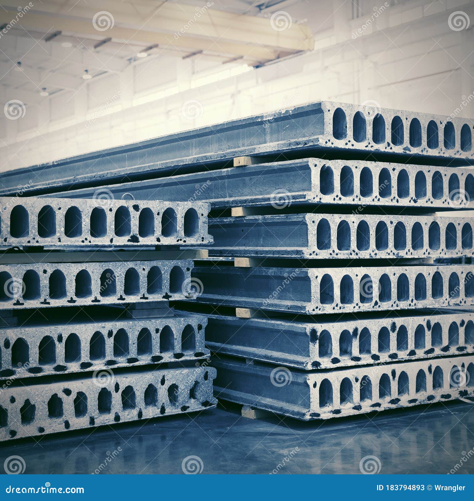 Stack Of Precast Concrete Wall Panels Stock Photography | CartoonDealer ...