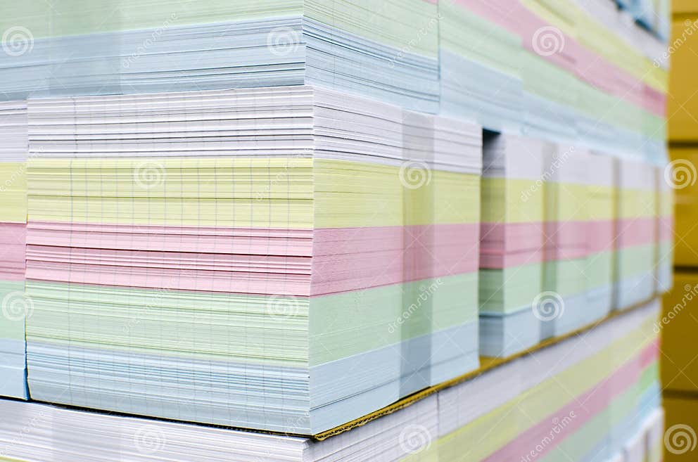 Stack of print paper stock image. Image of issue, production - 88033169