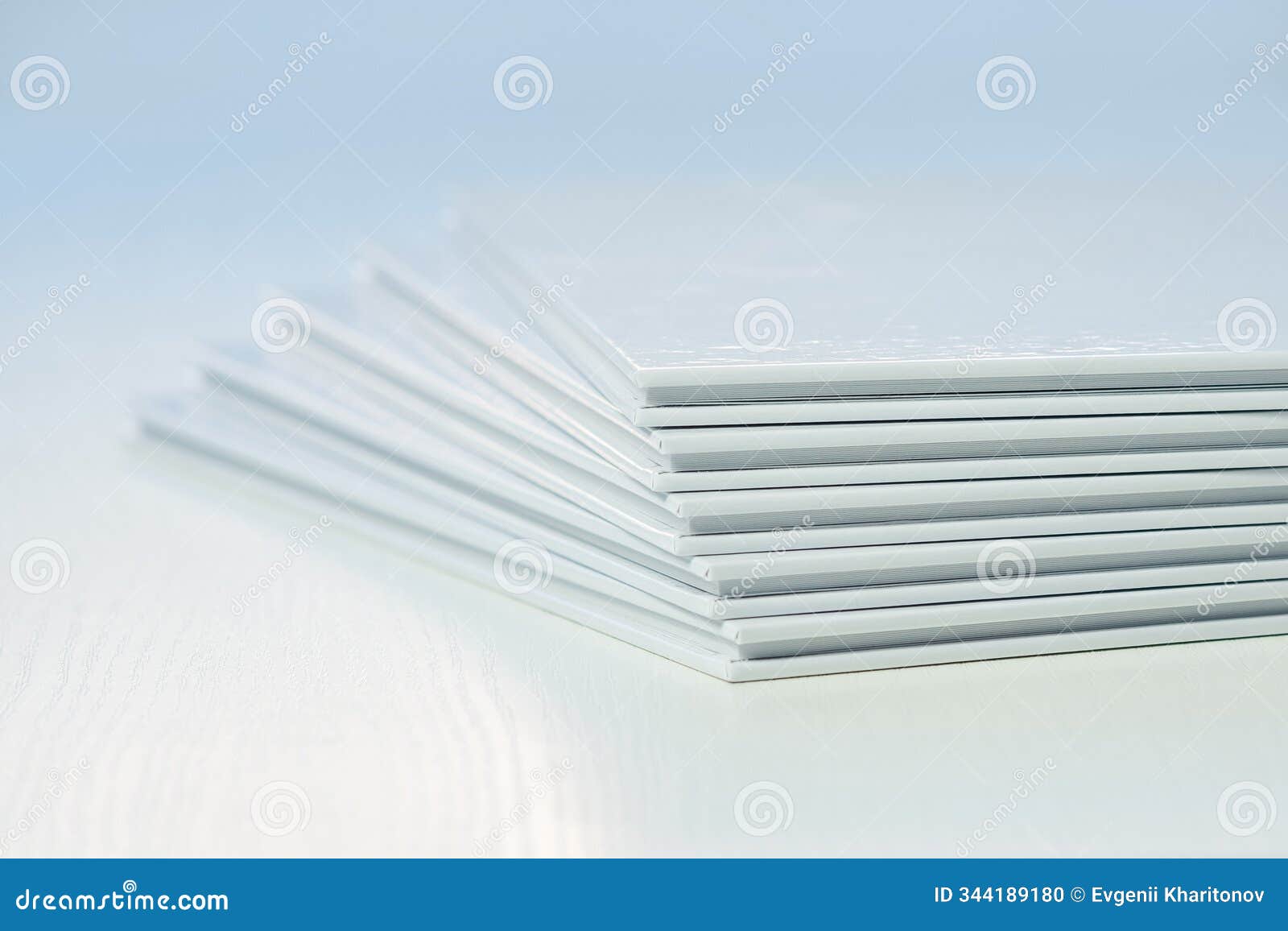 Stack of Printed Products, Close-up Photo Books, Blank Covers Stock ...