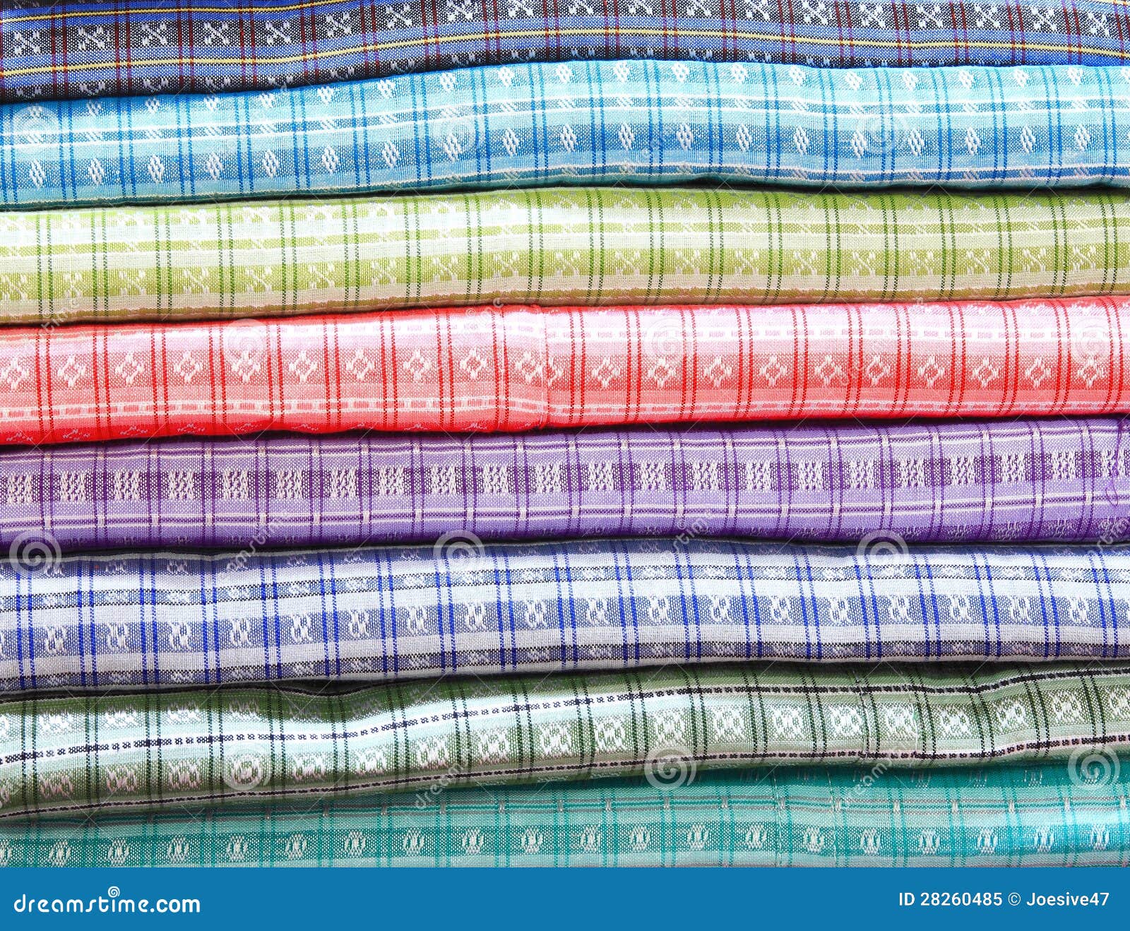 Stack of Printed Silk Fabric Stock Image - Image of fiber, flower: 28260485