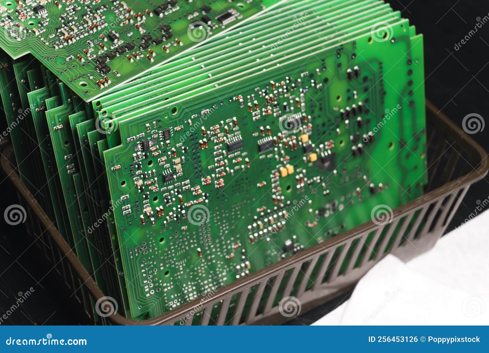 Stack of Produced Printed Circuit Boards with Surface Mounted ... Stack of Produced Printed Circuit Boards with Surface Mounted ...