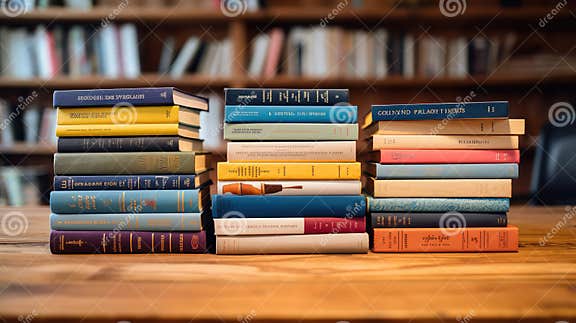 Stack published book stock illustration. Illustration of display ...