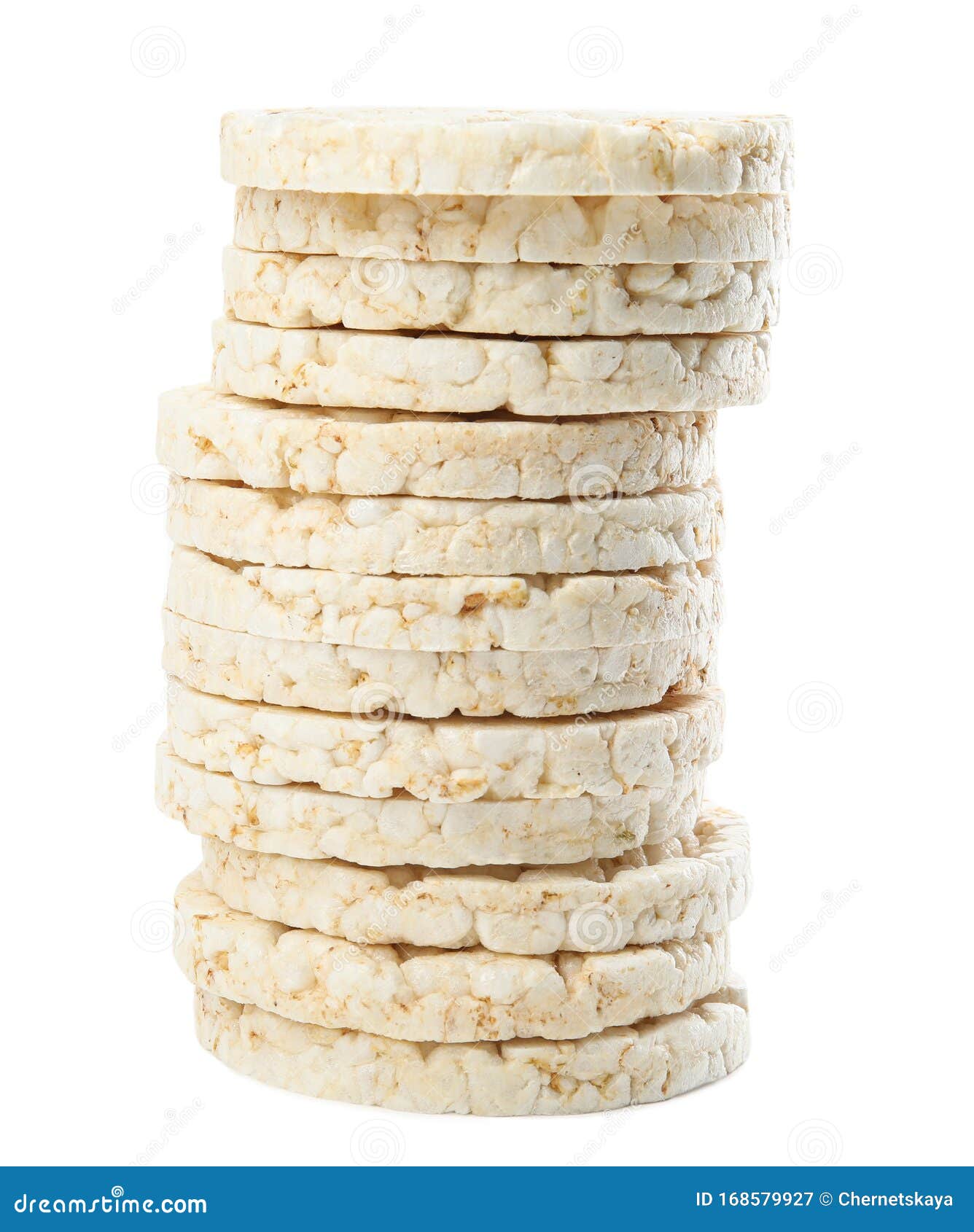 Stack Of Puffed Whole Grain Crispbread. Rice Cake Puffed Rice Texture ...