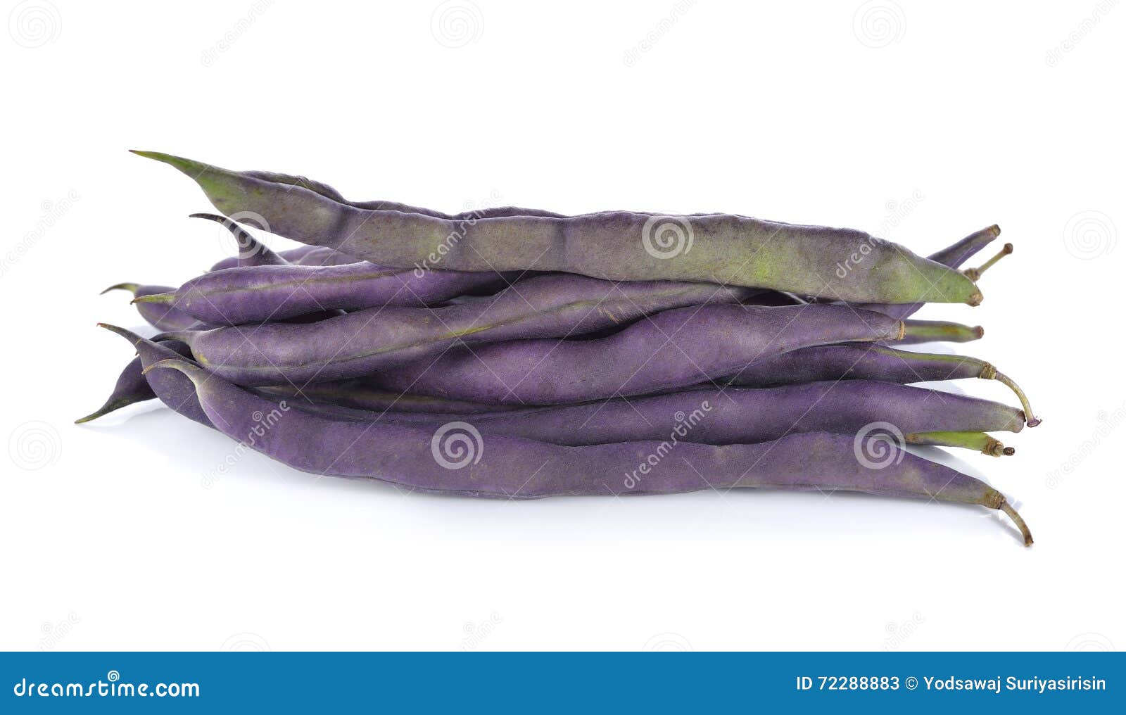 Stack of Purple Beans on White Background Stock Image - Image of food ...