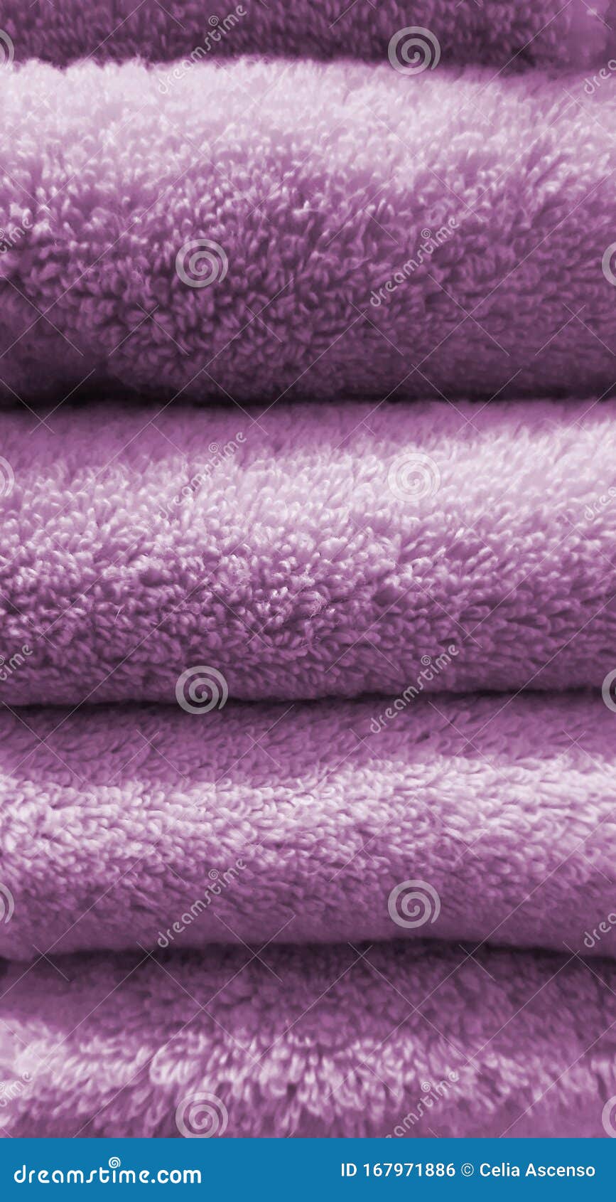 Purple Towels Stack Texture Background Stock Photo - Image of abstract ...