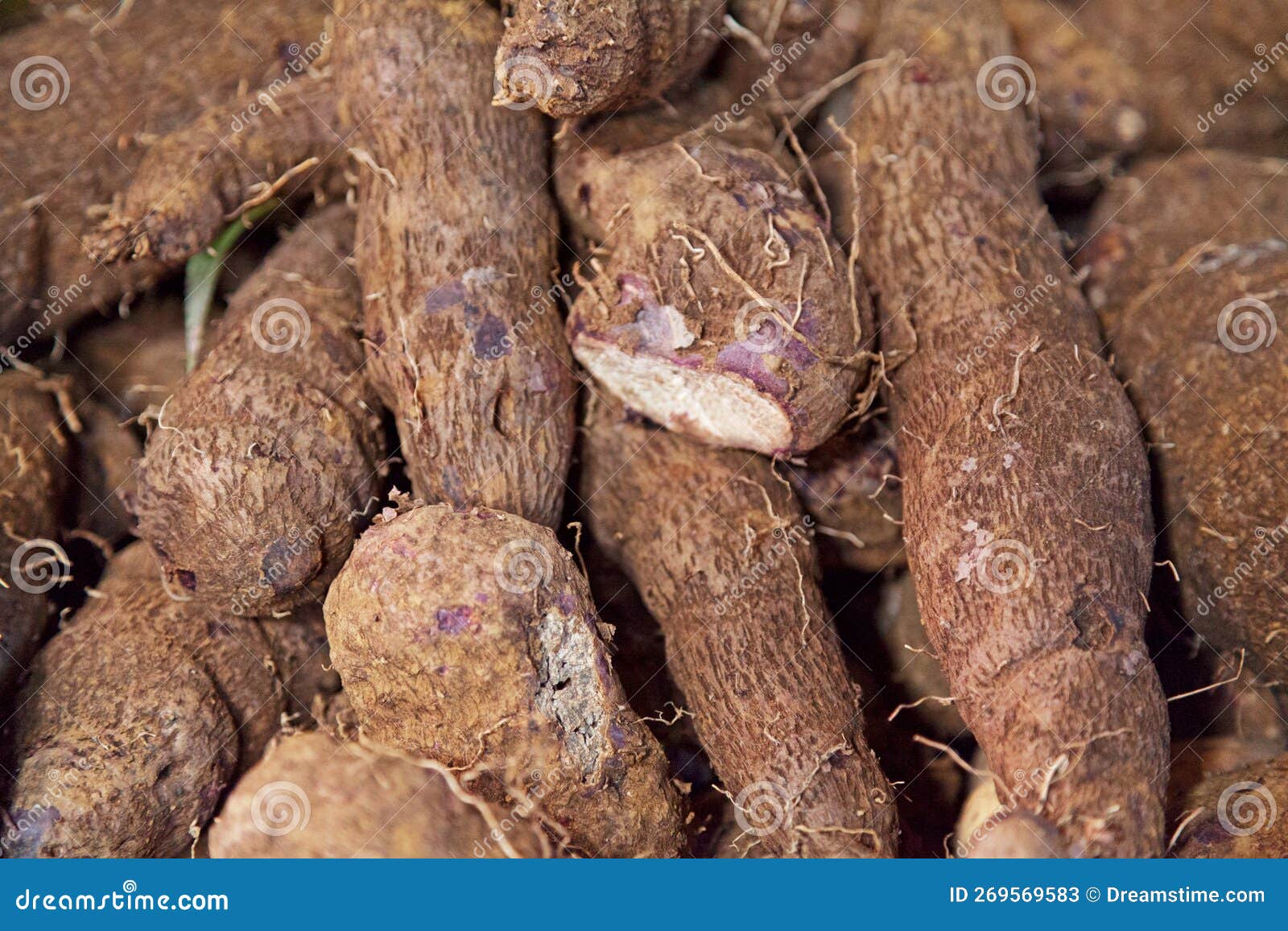 Purple Yams Pile On A Table. Royalty-Free Stock Image | CartoonDealer ...