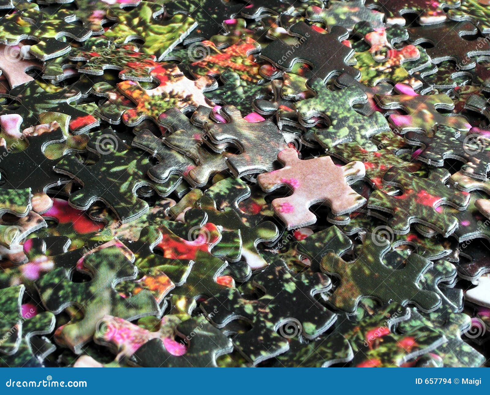 Stack of puzzle pieces stock photo. Image of link, games - 657794