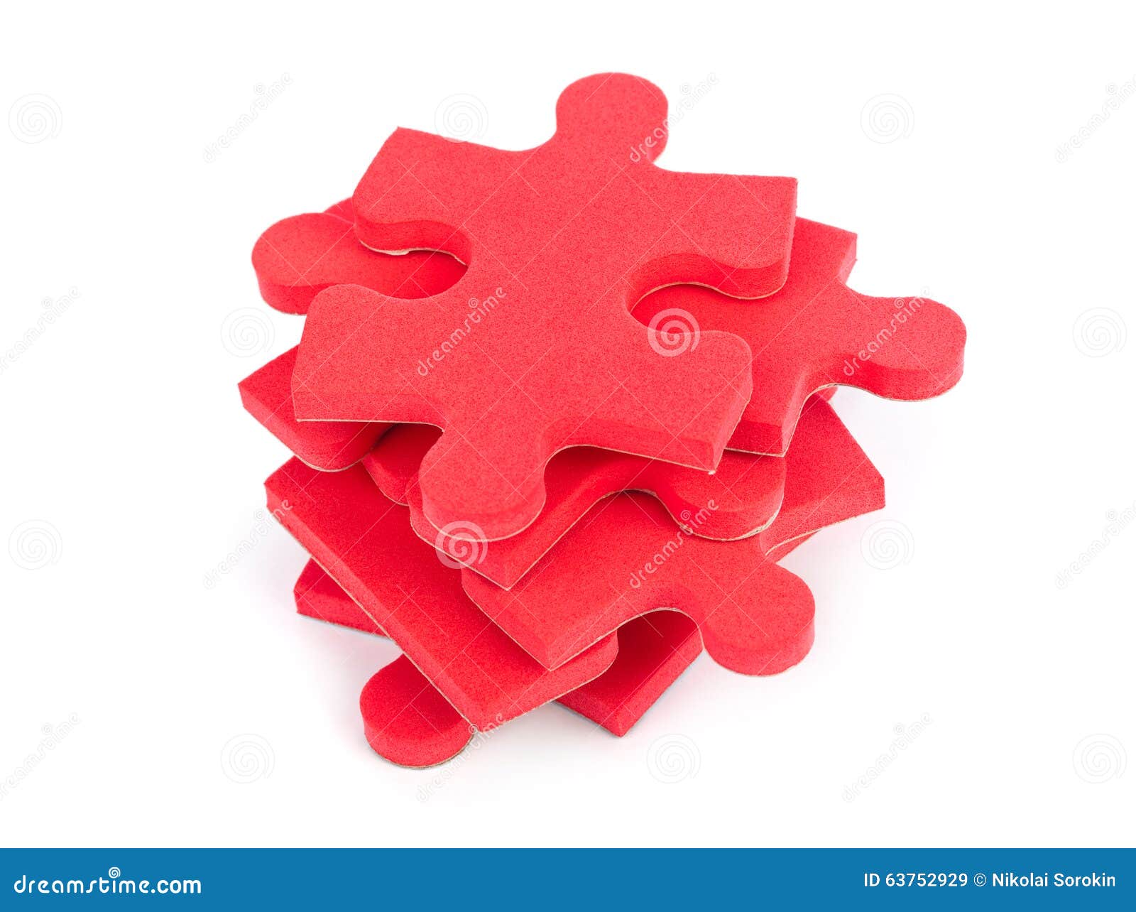 Stack Of Puzzle Pieces Stock Image | CartoonDealer.com #63752929