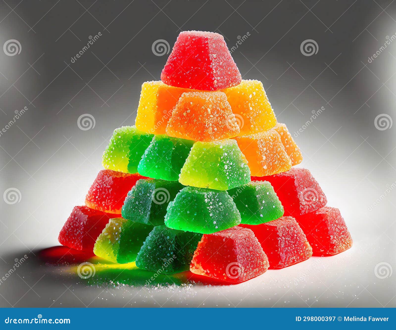 A Stack or Pyramid of Gummies Stock Image - Image of flavors, vitamins ...