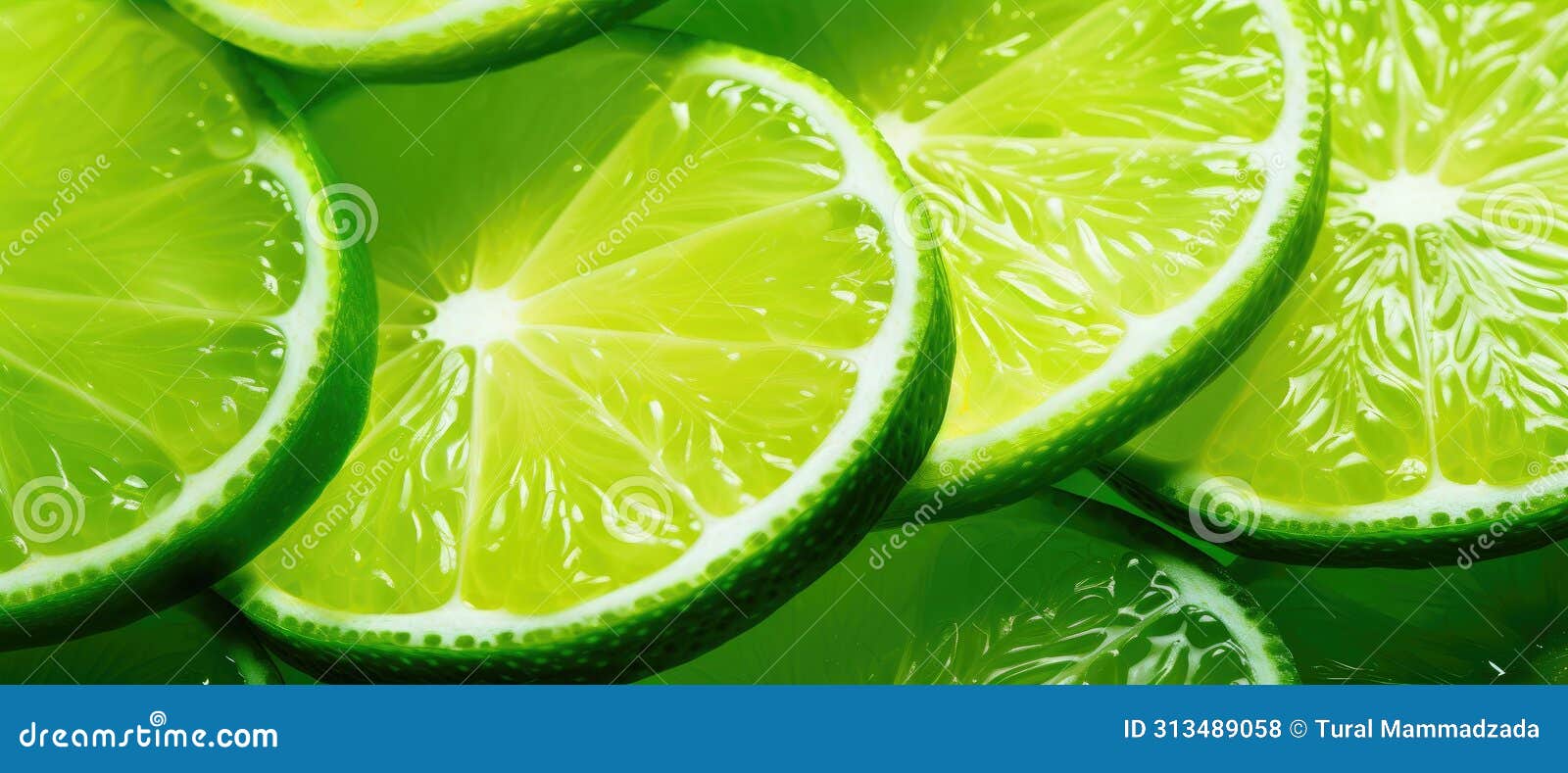 Stack of Rangpur Lime Slices, a Green Citrus Fruit, on the Table Stock ...